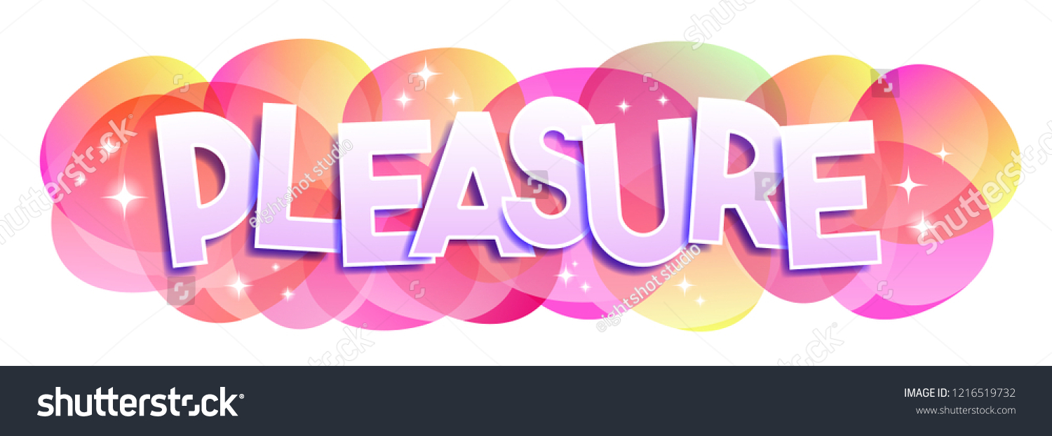 Pleasure Word Vector Banner Stock Vector (Royalty Free) 1216519732 ...