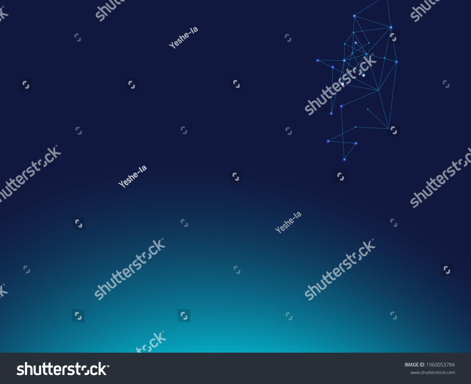 Plexus Nodes Linked Vector Background Blue Stock Vector (Royalty Free ...