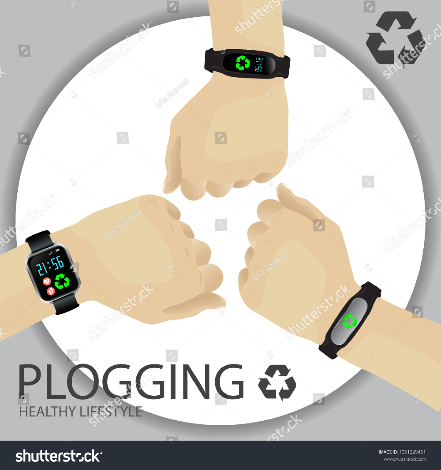 Plogging Concept Healthy Lifestyle Human Hand Stock Vector (Royalty ... Plogging Concept Healthy Lifestyle Human Hand Stock Vector (Royalty ...