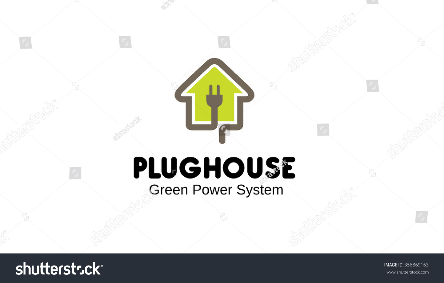 Plug House Design Illustration Stock Vector (Royalty Free) 356869163