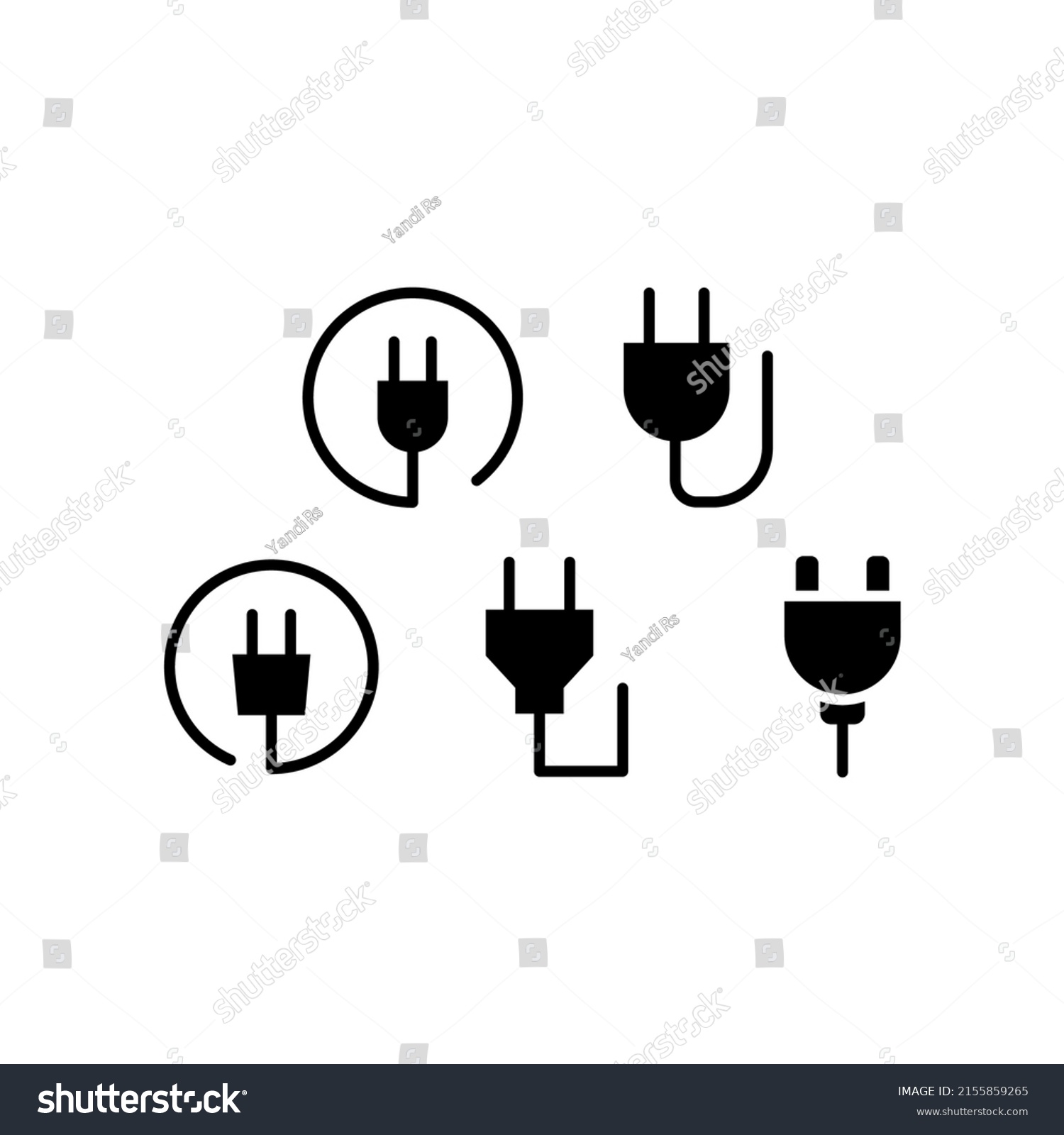 Plug Icon Set Vector Symbol Design Stock Vector (Royalty Free ...