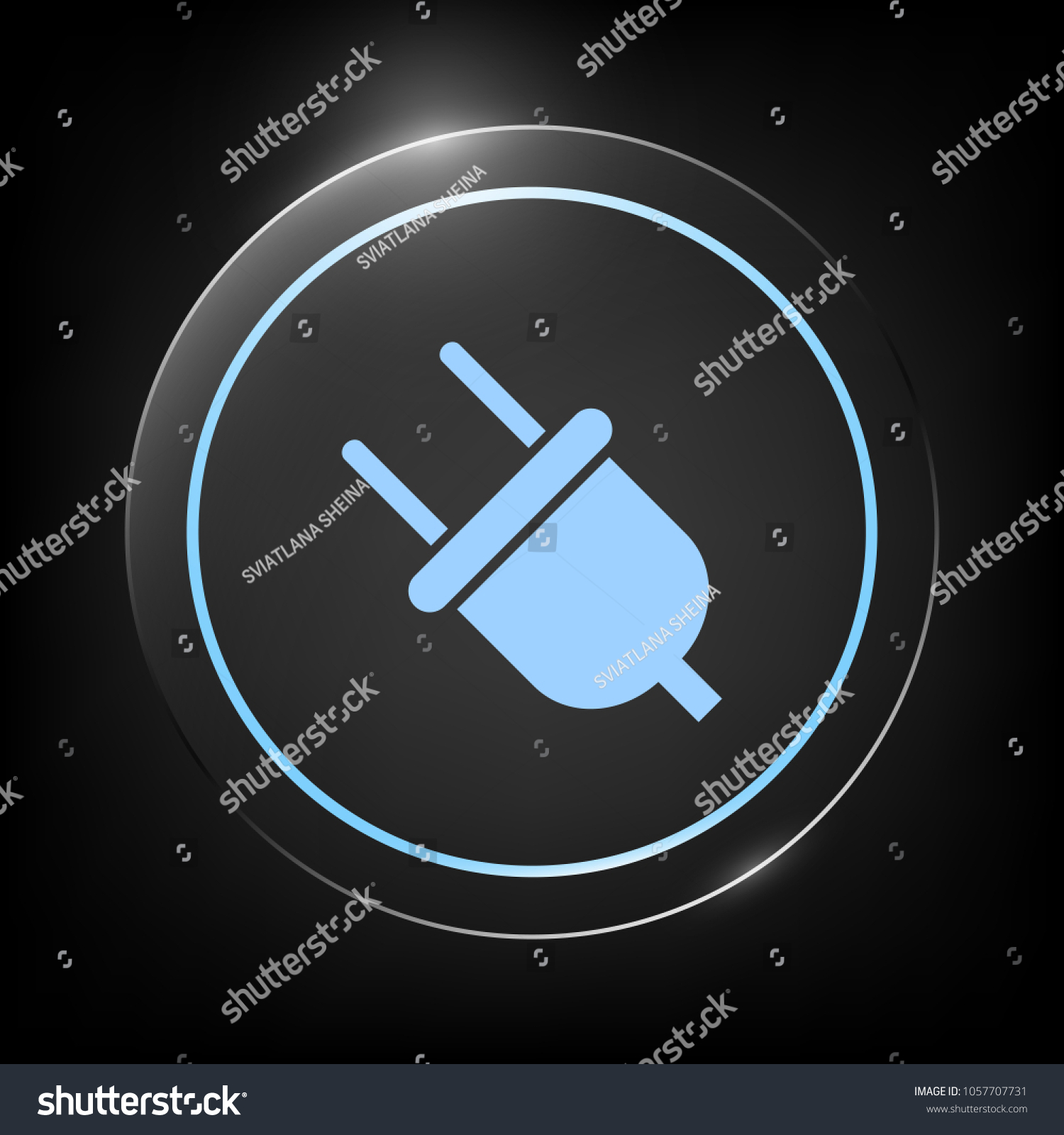 Plug Icon Symbol Stock Vector (Royalty Free) 1057707731 | Shutterstock