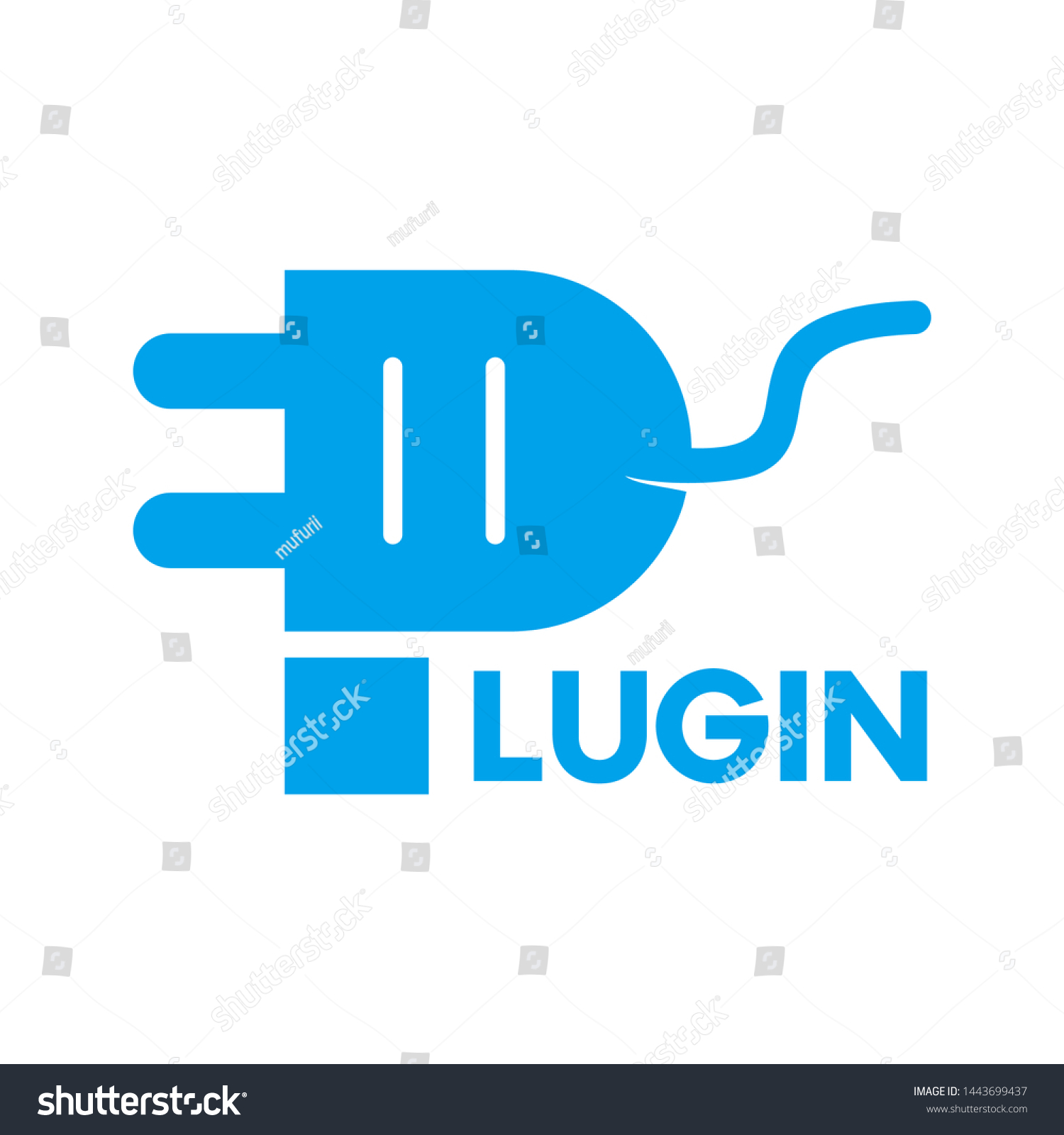 Plug Logo Icon Template Technology Stock Vector (Royalty Free ...