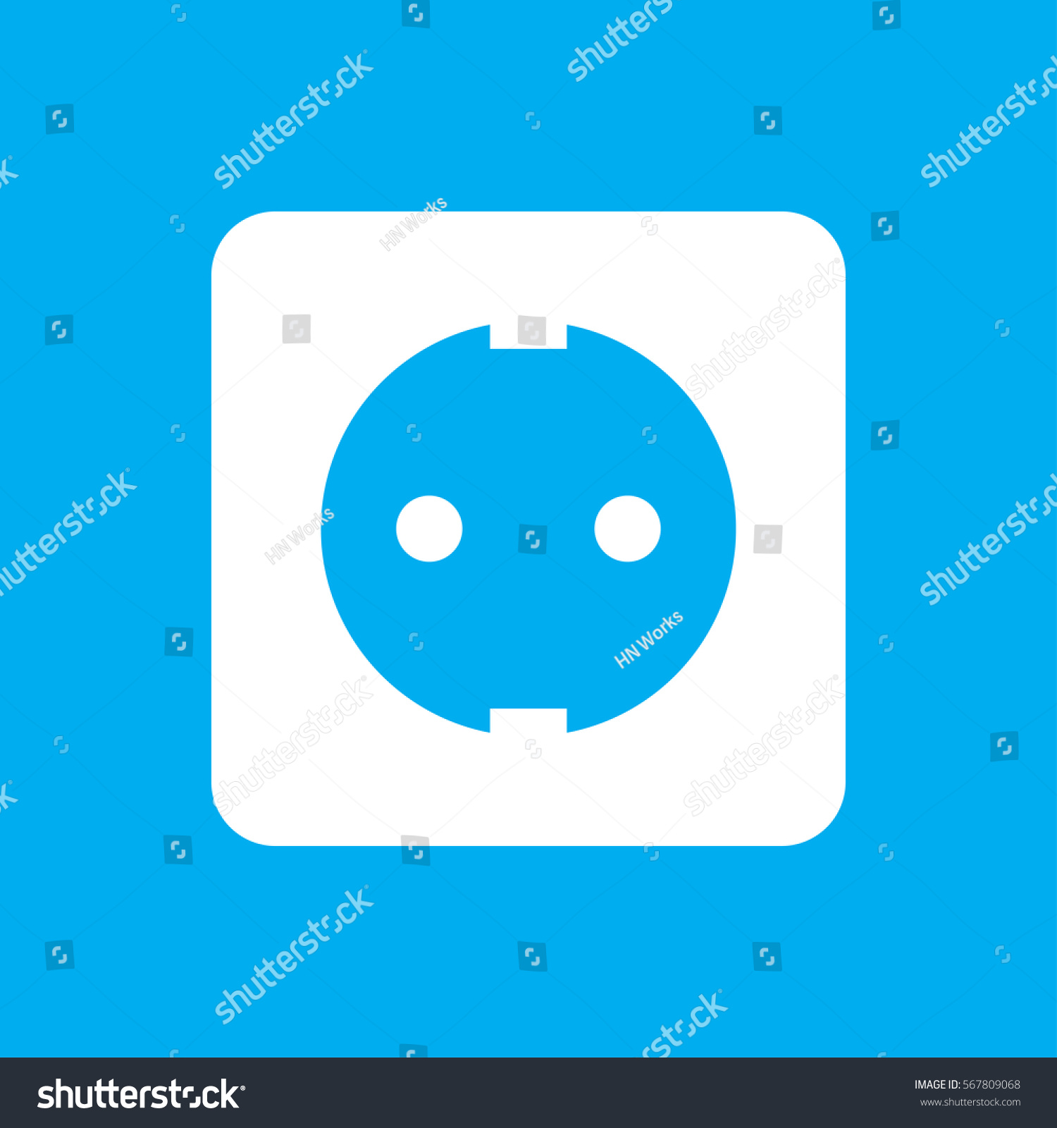 Plug Socket Icon Illustration Isolated Vector Stock Vector (Royalty ...