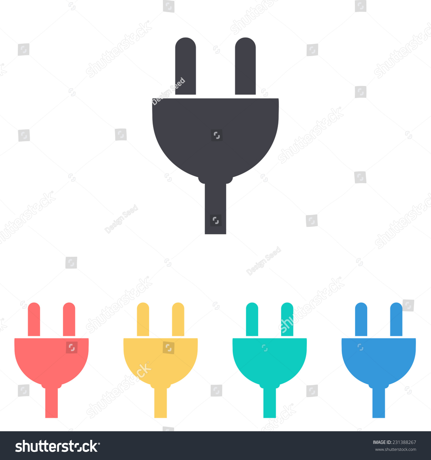 Plugs Icon Stock Vector (Royalty Free) 231388267
