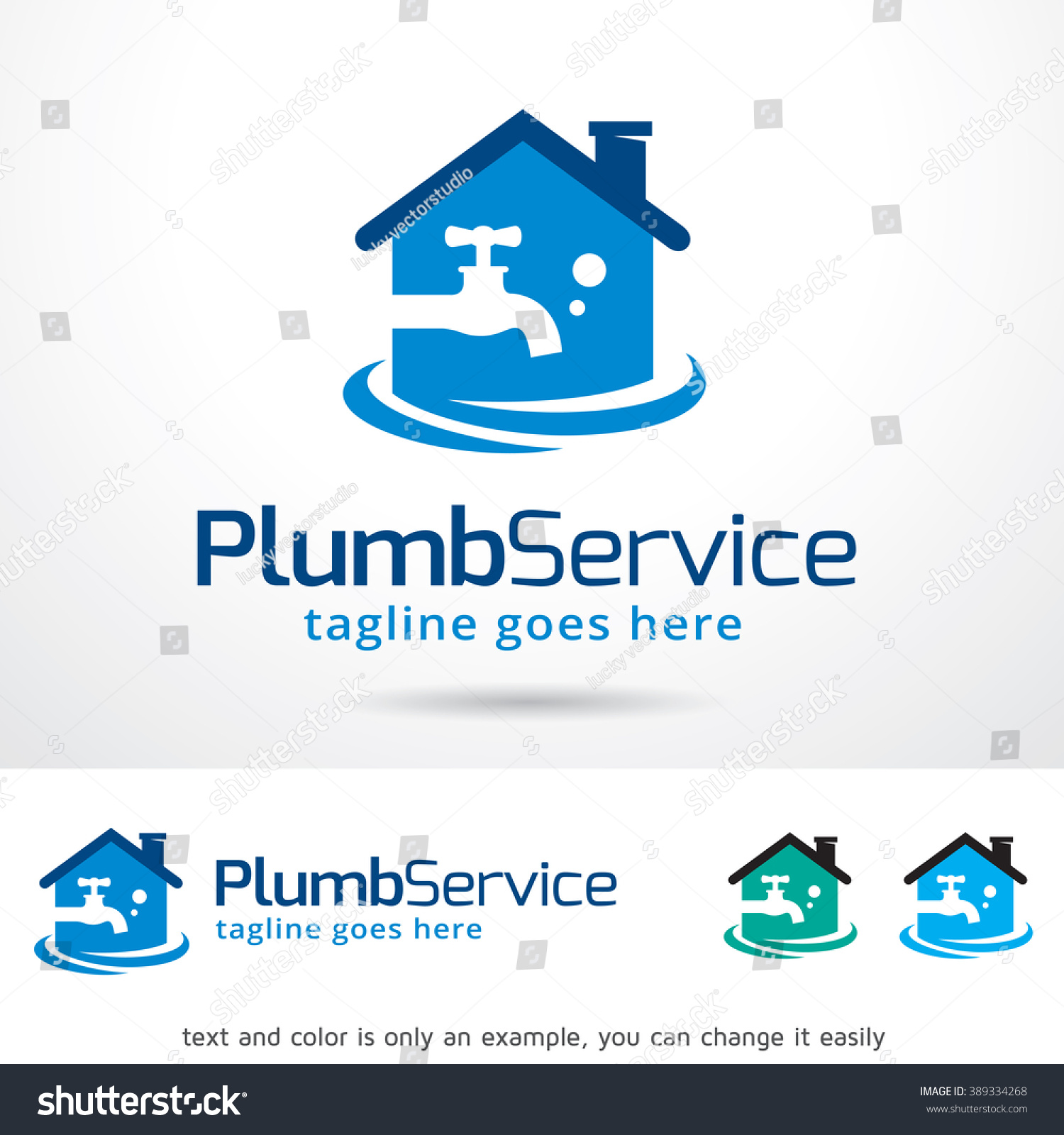 Plumb Water Logo Template Design Vector Stock Vector (Royalty Free ...