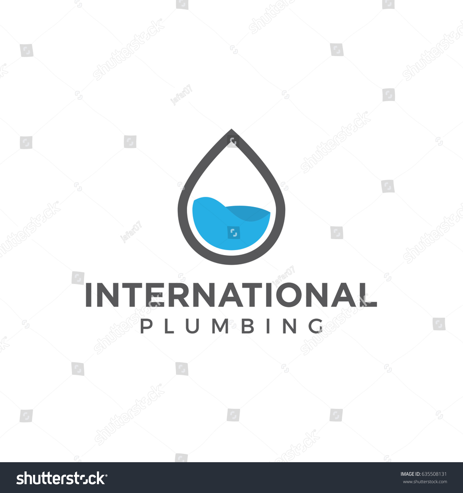 Plumbing Water Logo Icon Vector Template Stock Vector (Royalty Free ...