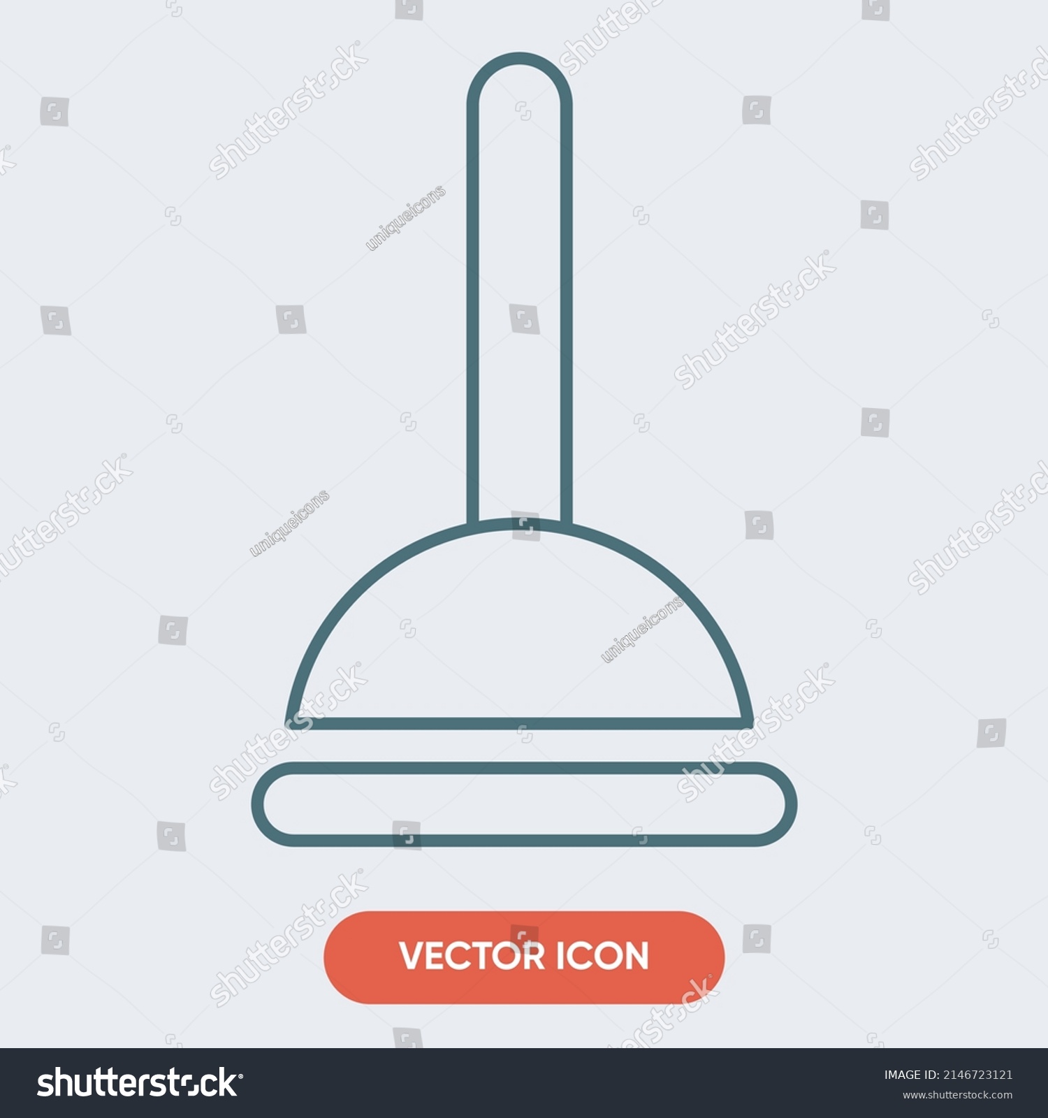 Plunger Sucker Pipe Vector Icon Stock Vector (Royalty Free) 2146723121 ...