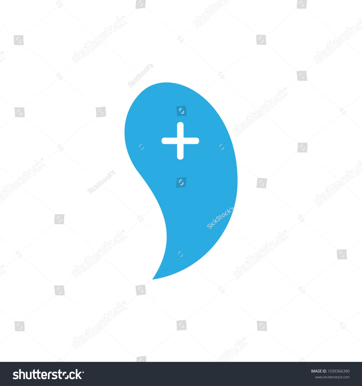 Plus Water Symbol Logo Vector Stock Vector (Royalty Free) 1039366390 ...
