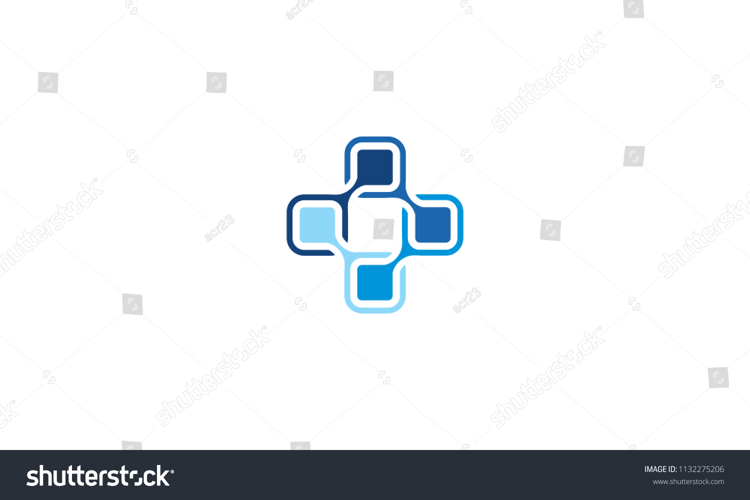 Plus Cross Connect Communication Technology Logo Stock Vector (Royalty ...