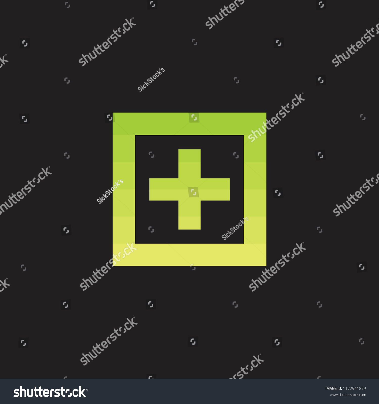 Plus Medical Gradient Green Logo Vector Stock Vector (Royalty Free ...