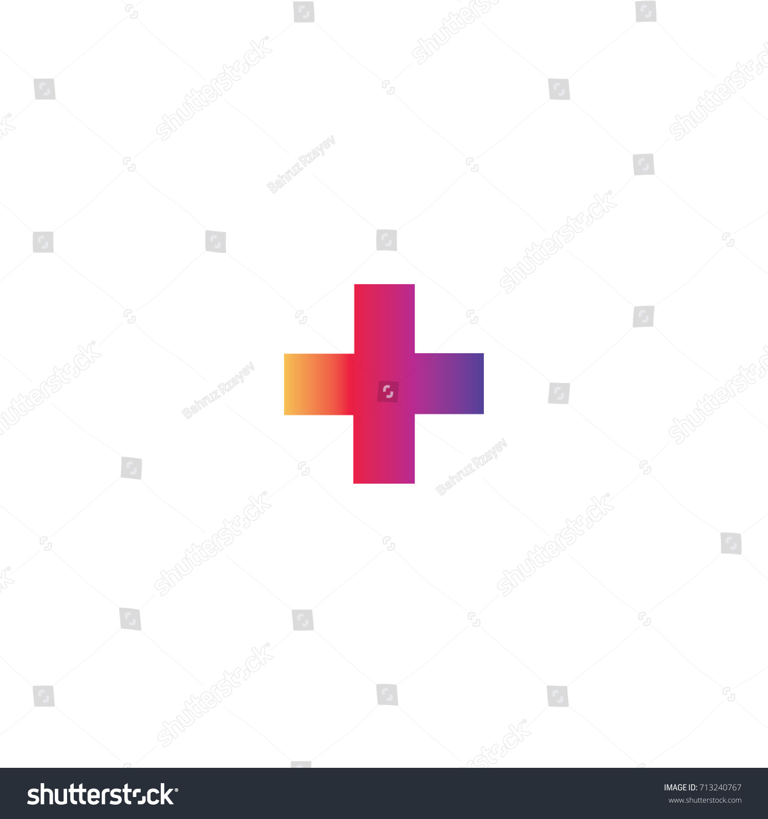 Plus Sign Button Silhouette Vector Illustration Stock Vector (Royalty ...