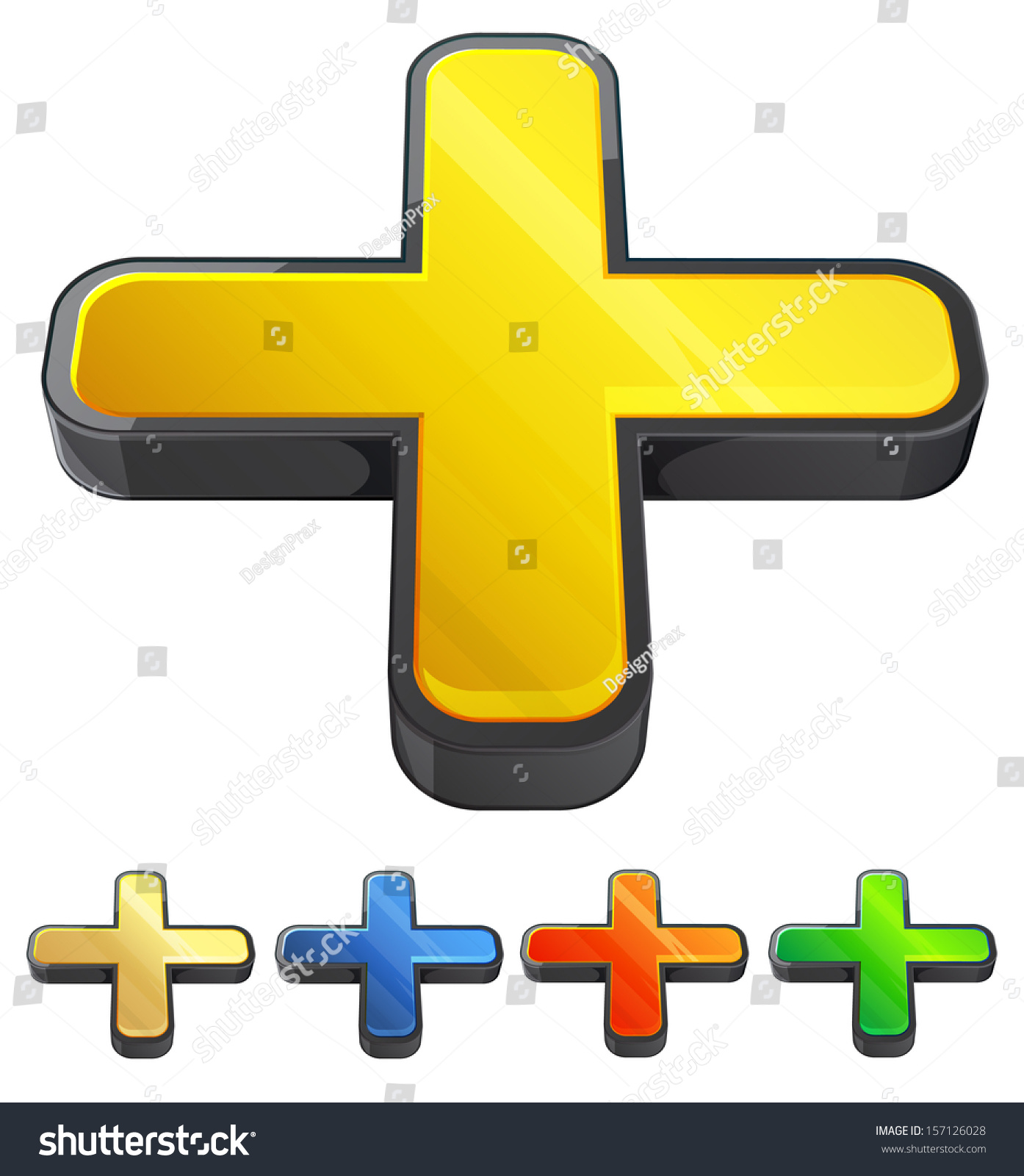 Plus Sign Illustration Stock Vector (Royalty Free) 157126028