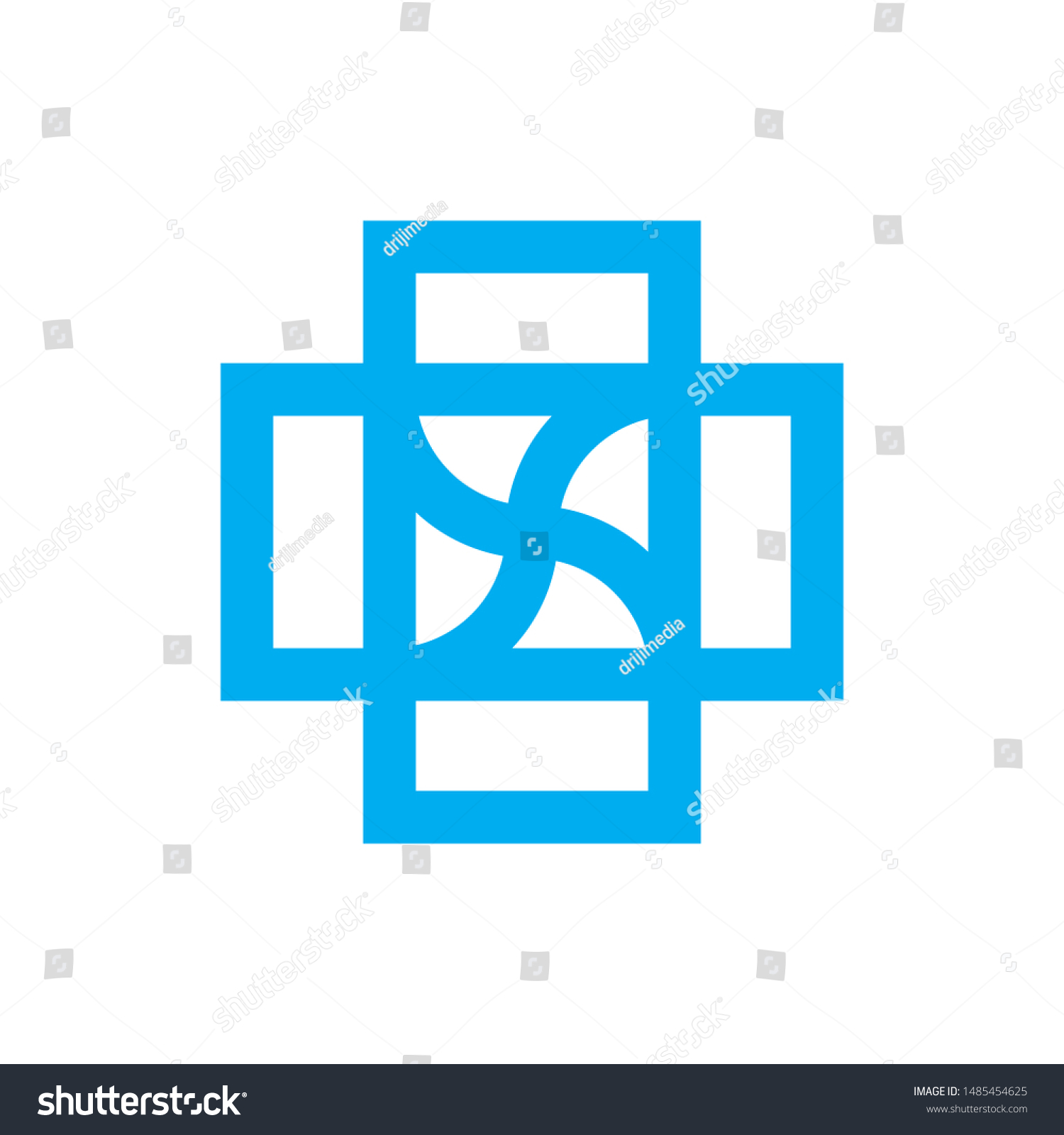 Plus Fan Blade Logo Design Vector Stock Vector (Royalty Free ...