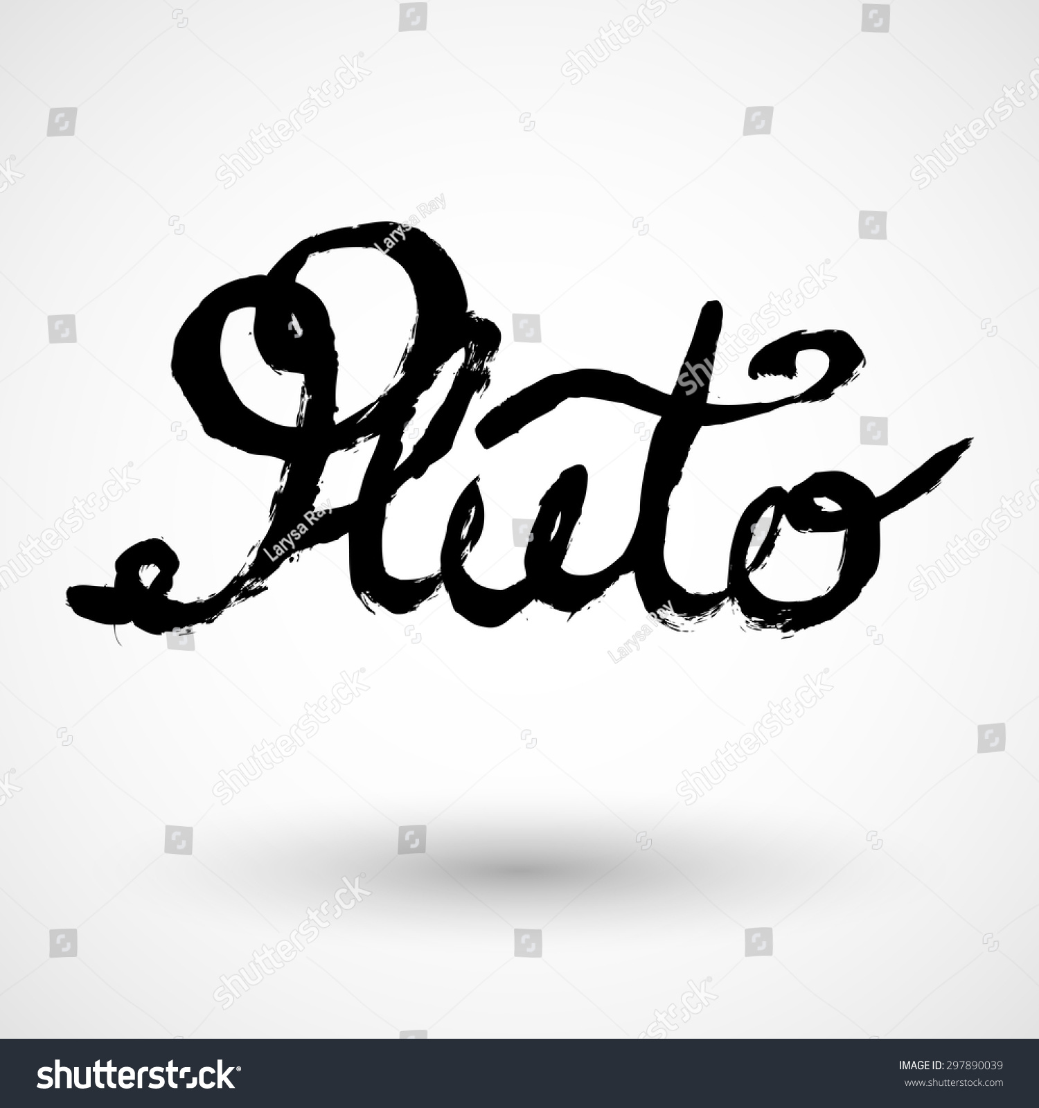 Pluto Vector Grunge Calligraphy Sign Stock Vector (Royalty Free ...
