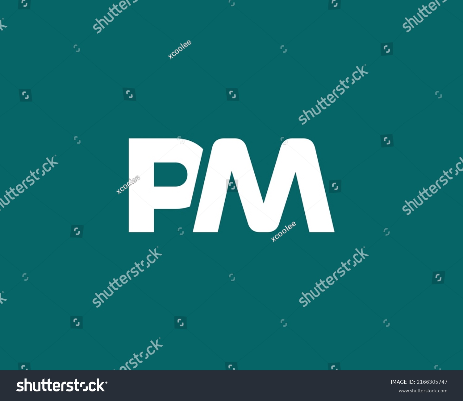 Pm Logo Design Vector Template Stock Vector (Royalty Free) 2166305747 ...