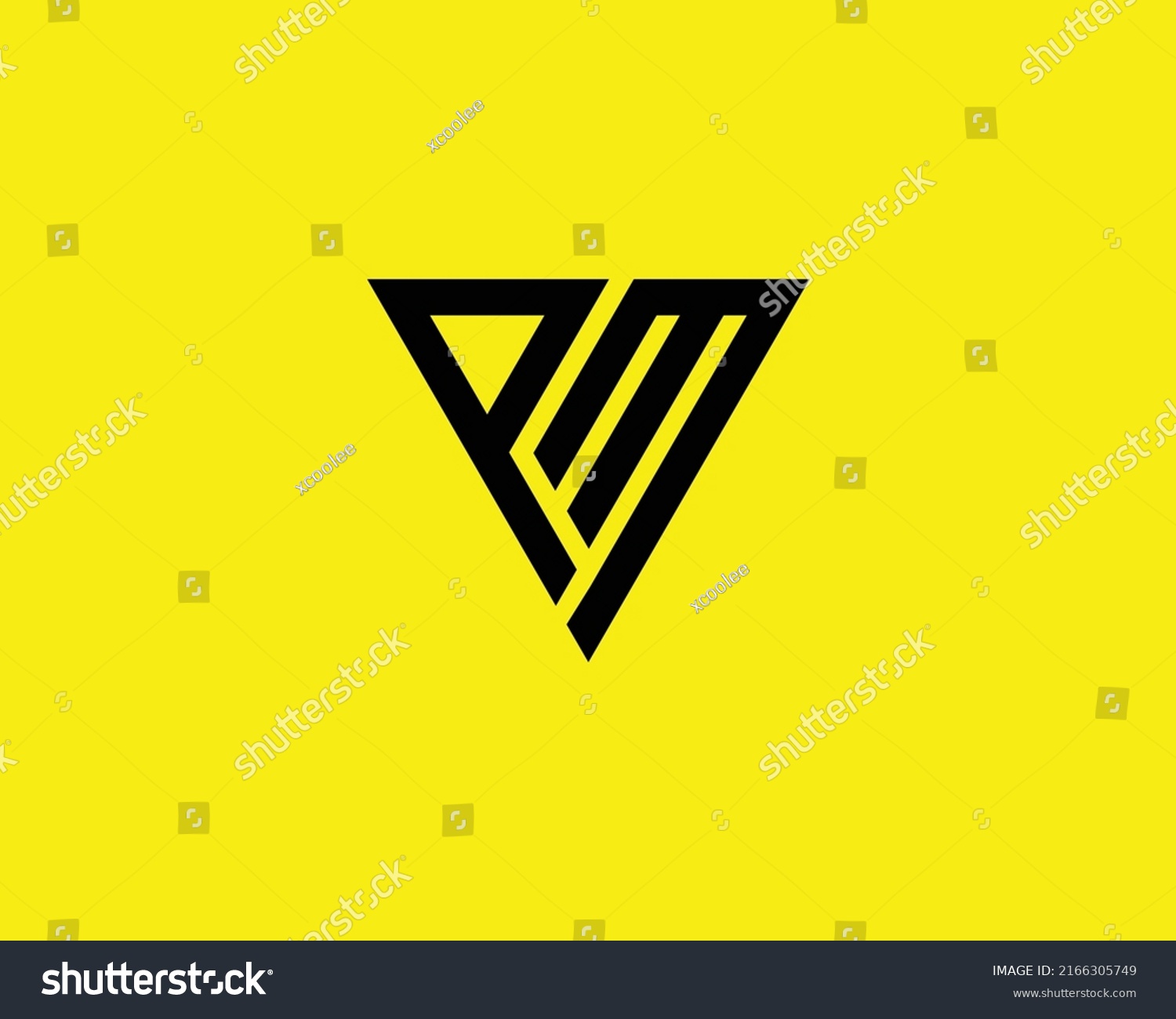 Pm Logo Design Vector Template Stock Vector (Royalty Free) 2166305749 ...