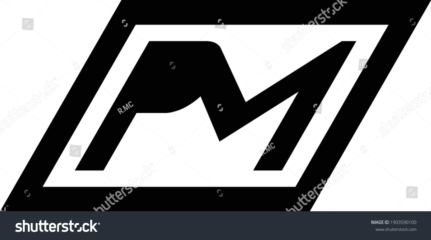 Pm Monogram Logo Design Vector Business Stock Vector (Royalty Free ...