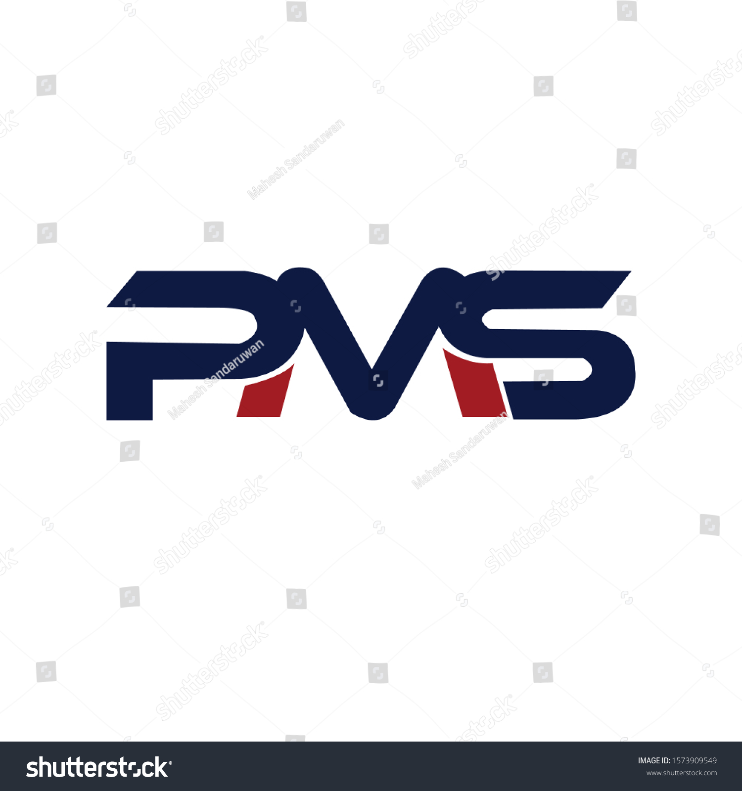 Pms Logo Illustration Vector Art Stock Vector (Royalty Free) 1573909549