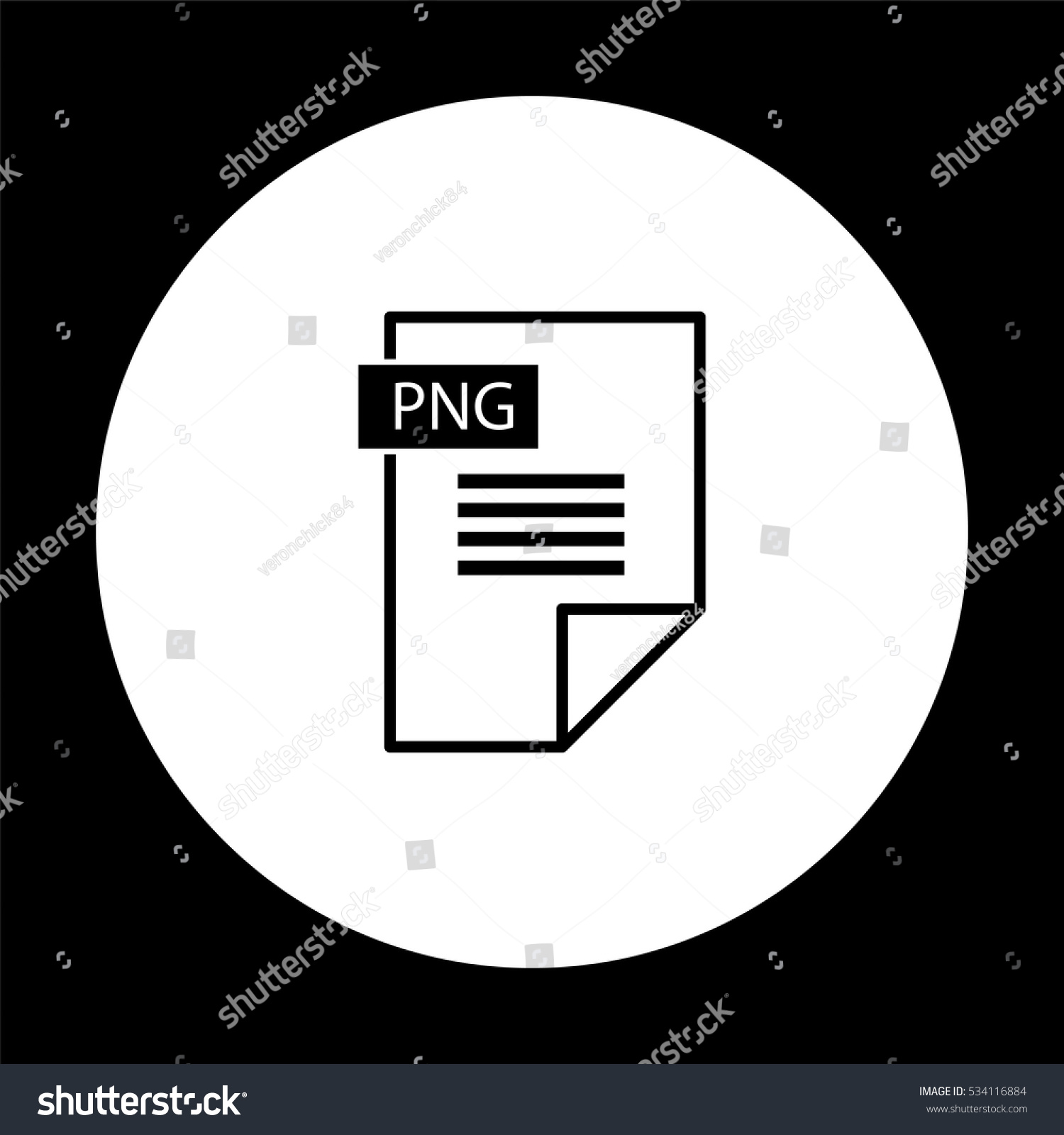 Png Icon Black Vector Icon Stock Vector (Royalty Free) 534116884 ...