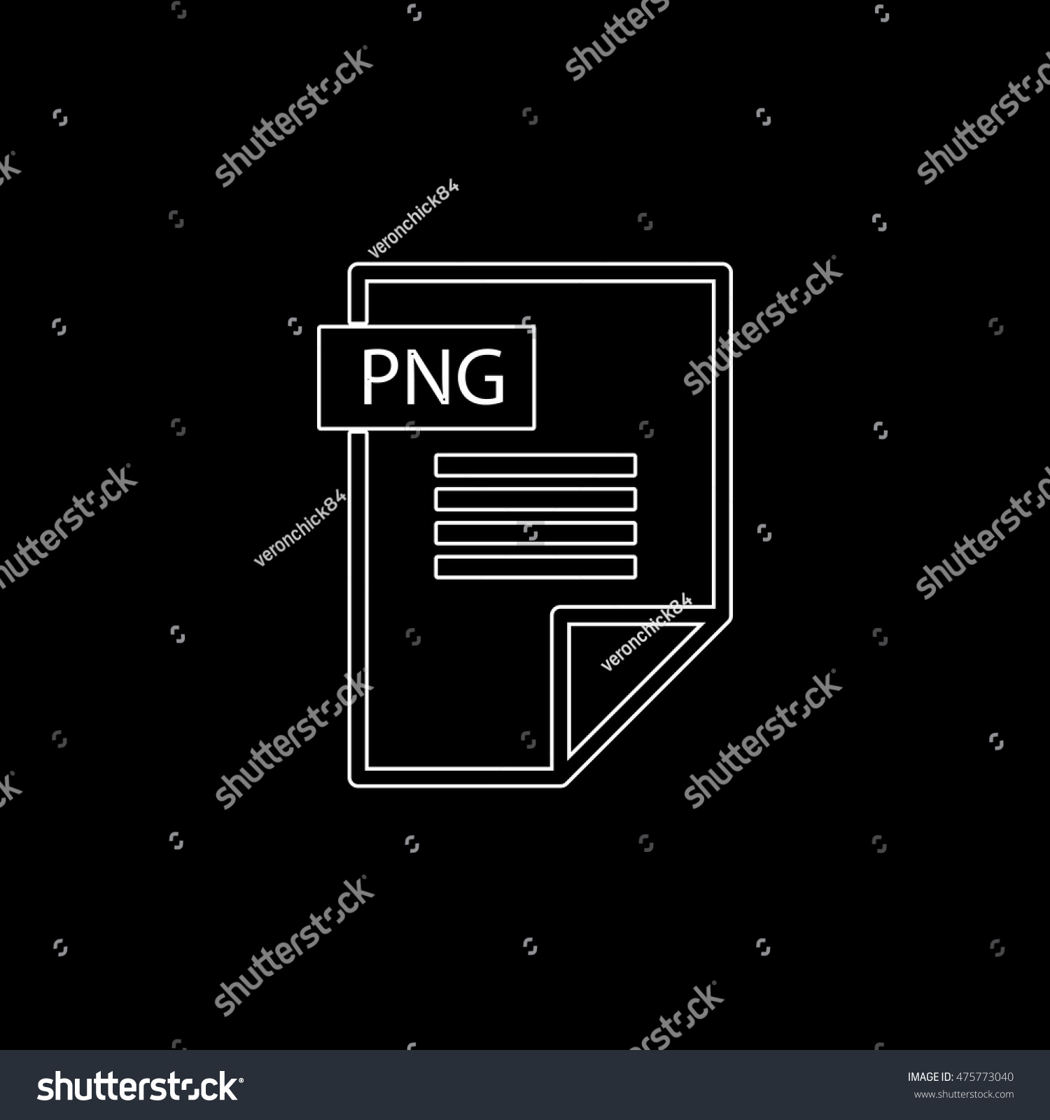 Png Icon White Vector Icon Stock Vector (Royalty Free) 475773040