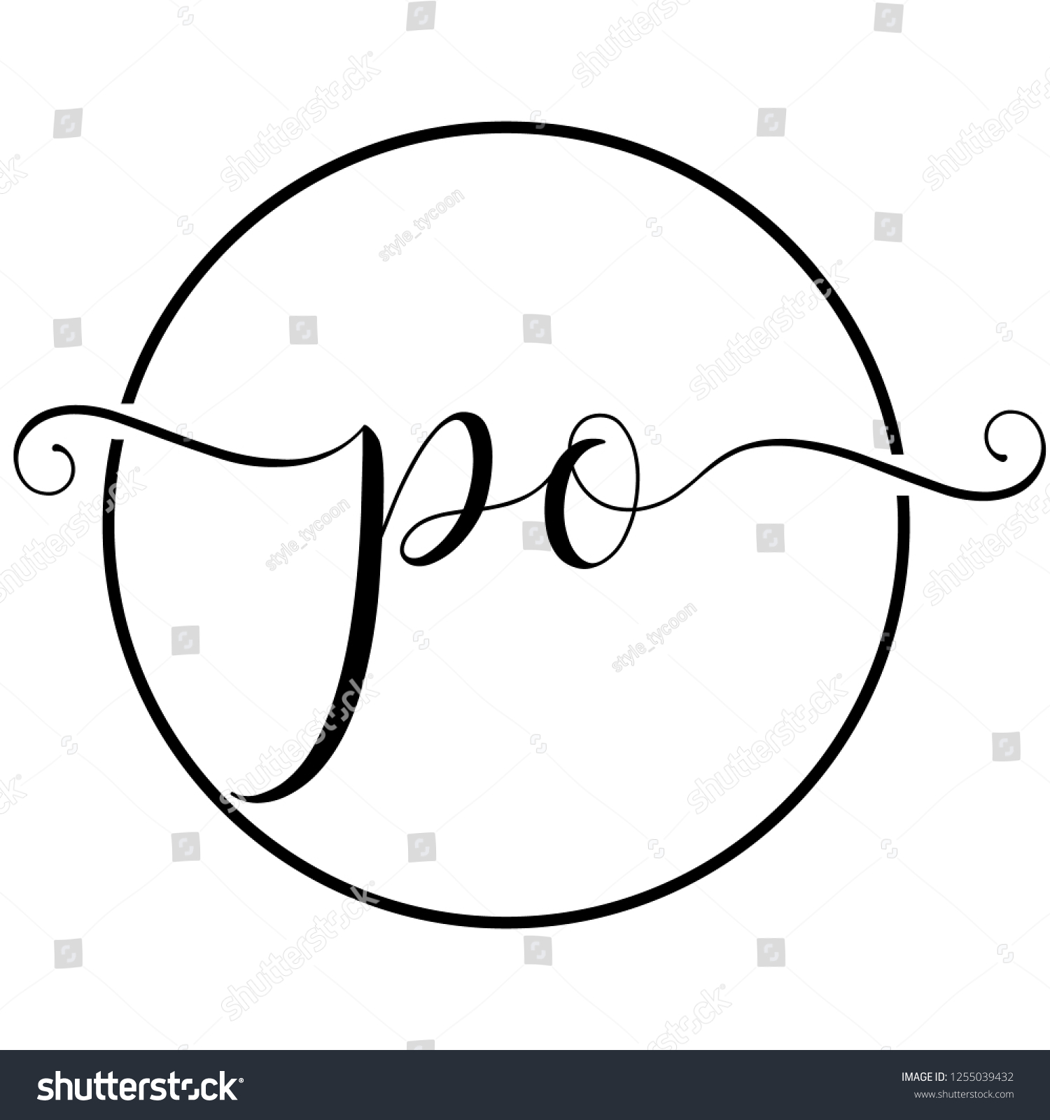 Po Icon Logo Stock Vector (Royalty Free) 1255039432 | Shutterstock