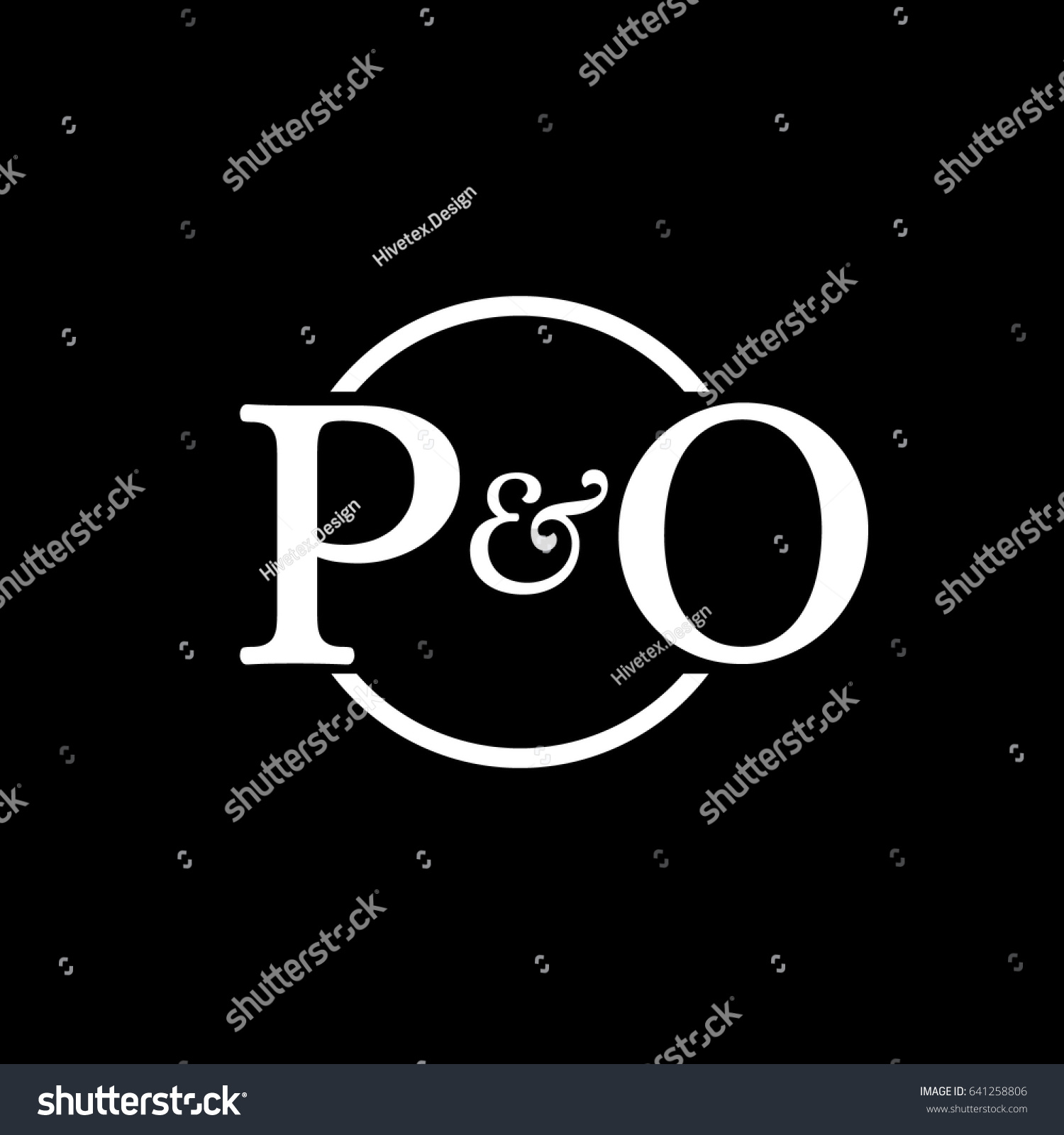 Po Logo Stock Vector (Royalty Free) 641258806