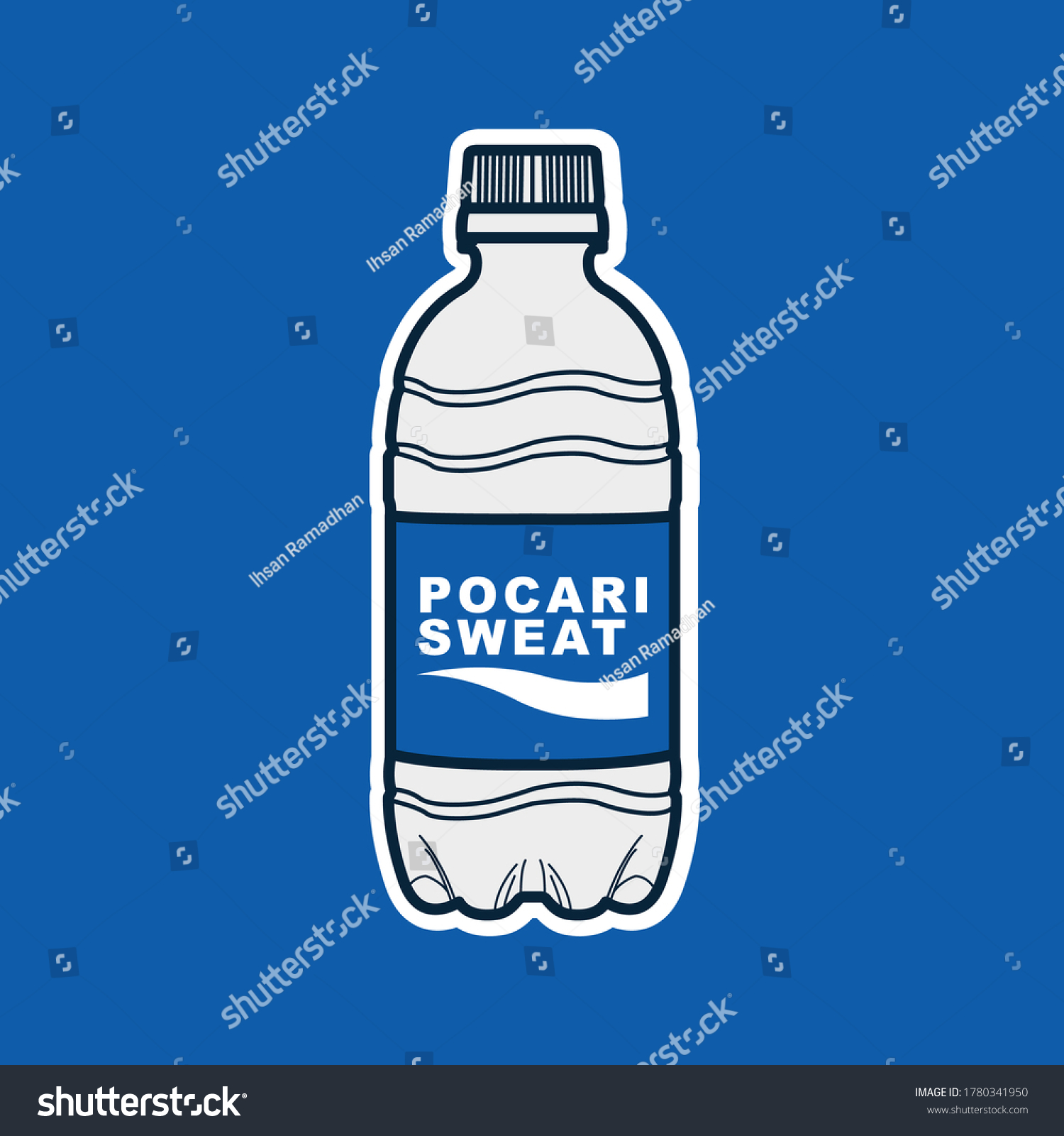 Pocari Sweat Bottle Vector Illustration: เวกเตอร์สต็อก (ปลอดค่า ...