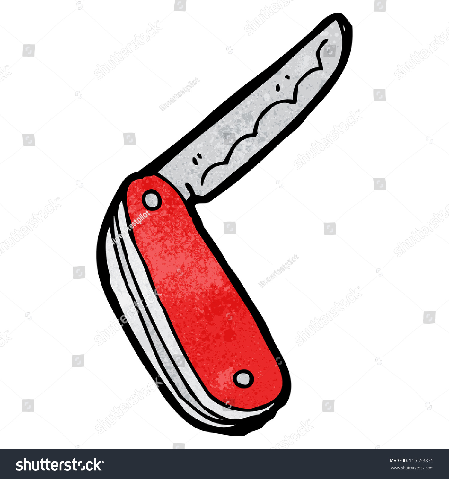 Pocket Knife Cartoon Stock Vector 116553835 - Shutterstock