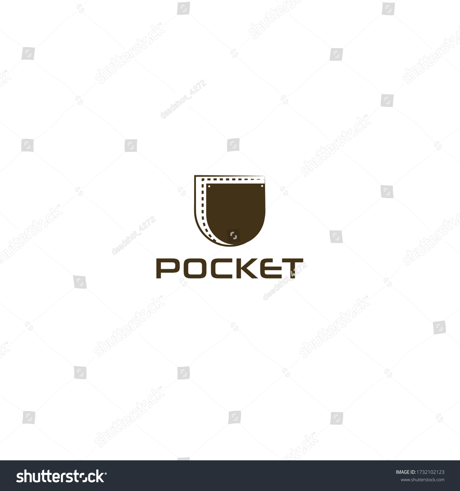 Pocket Logo Vector Graphic Template Stock Vector (Royalty Free ...