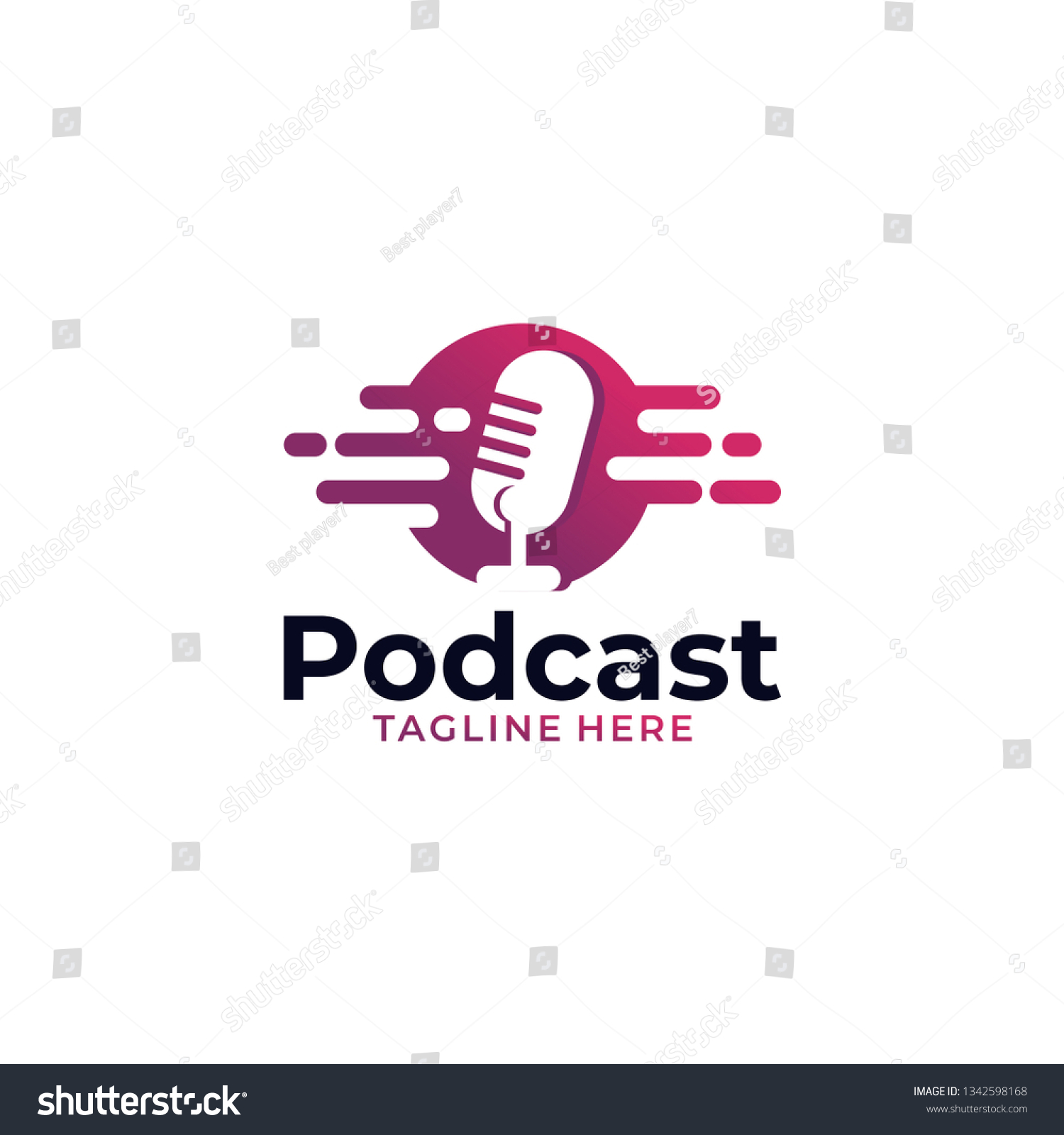 Podcast Logo Concept Stock Vector (Royalty Free) 1342598168 | Shutterstock