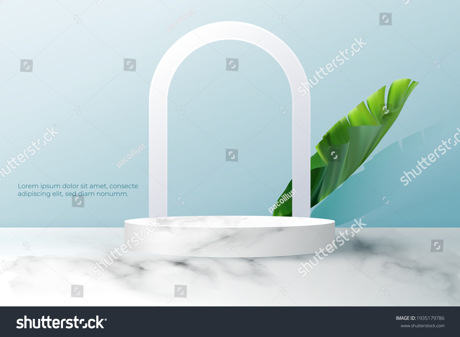 Podium Shadow Overlay Effect Product Presentation Stock Vector (Royalty ...