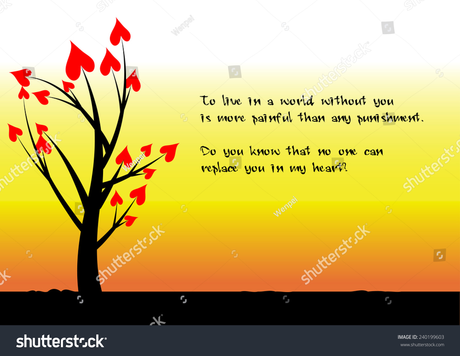 Poems Tree Background Stock Vector (Royalty Free) 240199603 | Shutterstock