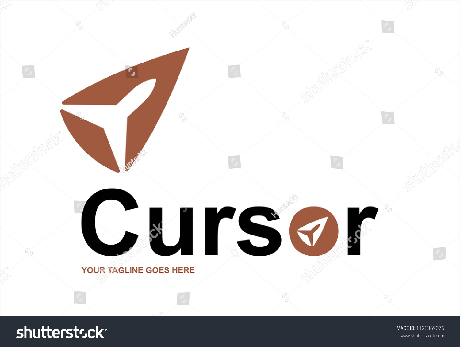 Point Arrow Icon Vector Cursor Company Stock Vector (Royalty Free ...
