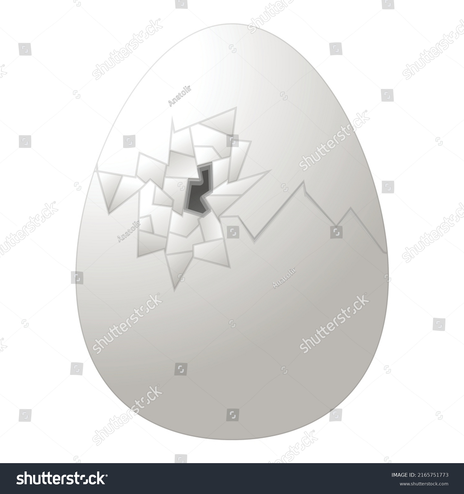 Point Eggshell Icon Cartoon Vector Egg Stock Vector (Royalty Free ...