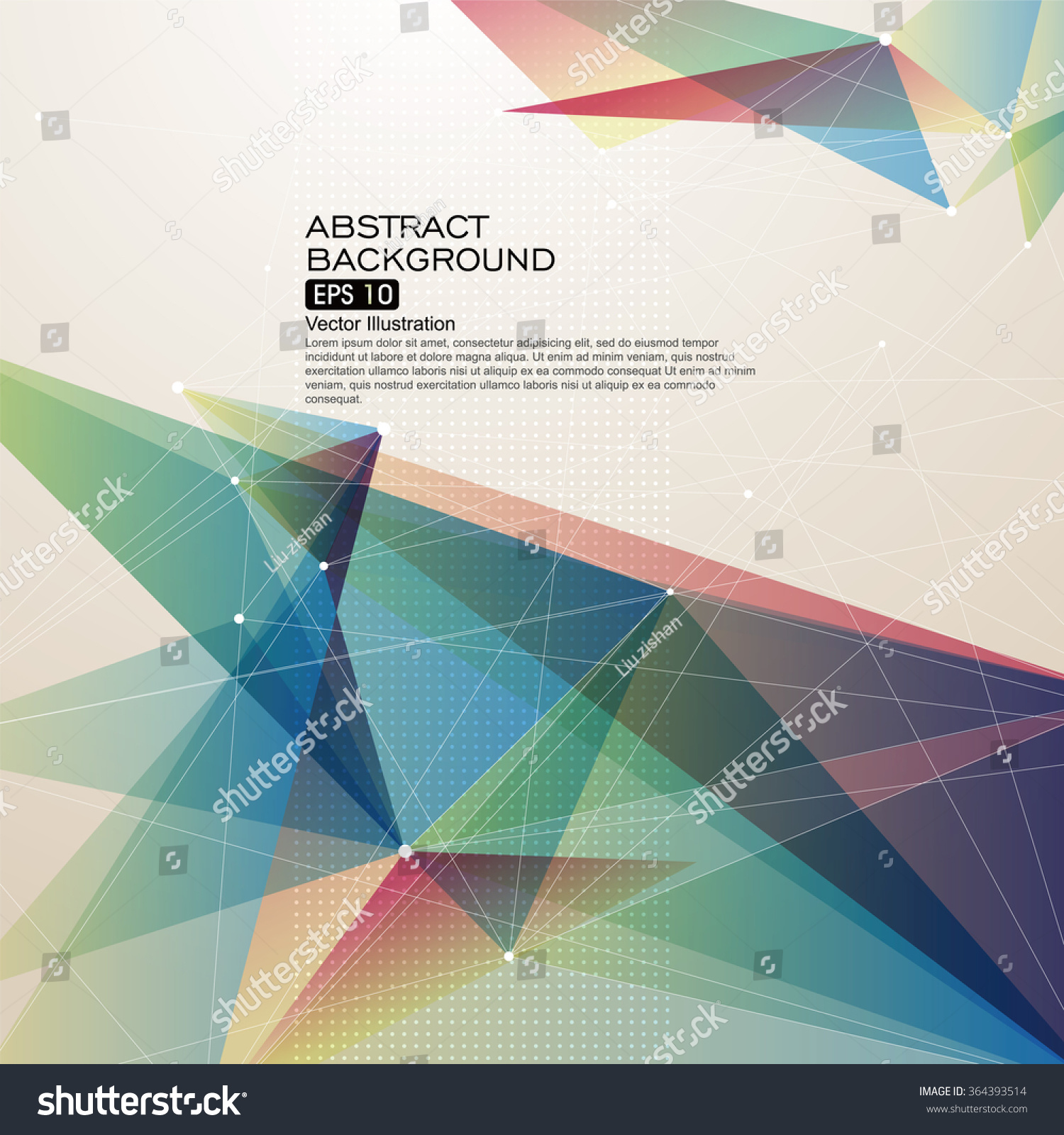 Point Line Surface Composition Abstract Graphics Stock Vector (Royalty ...