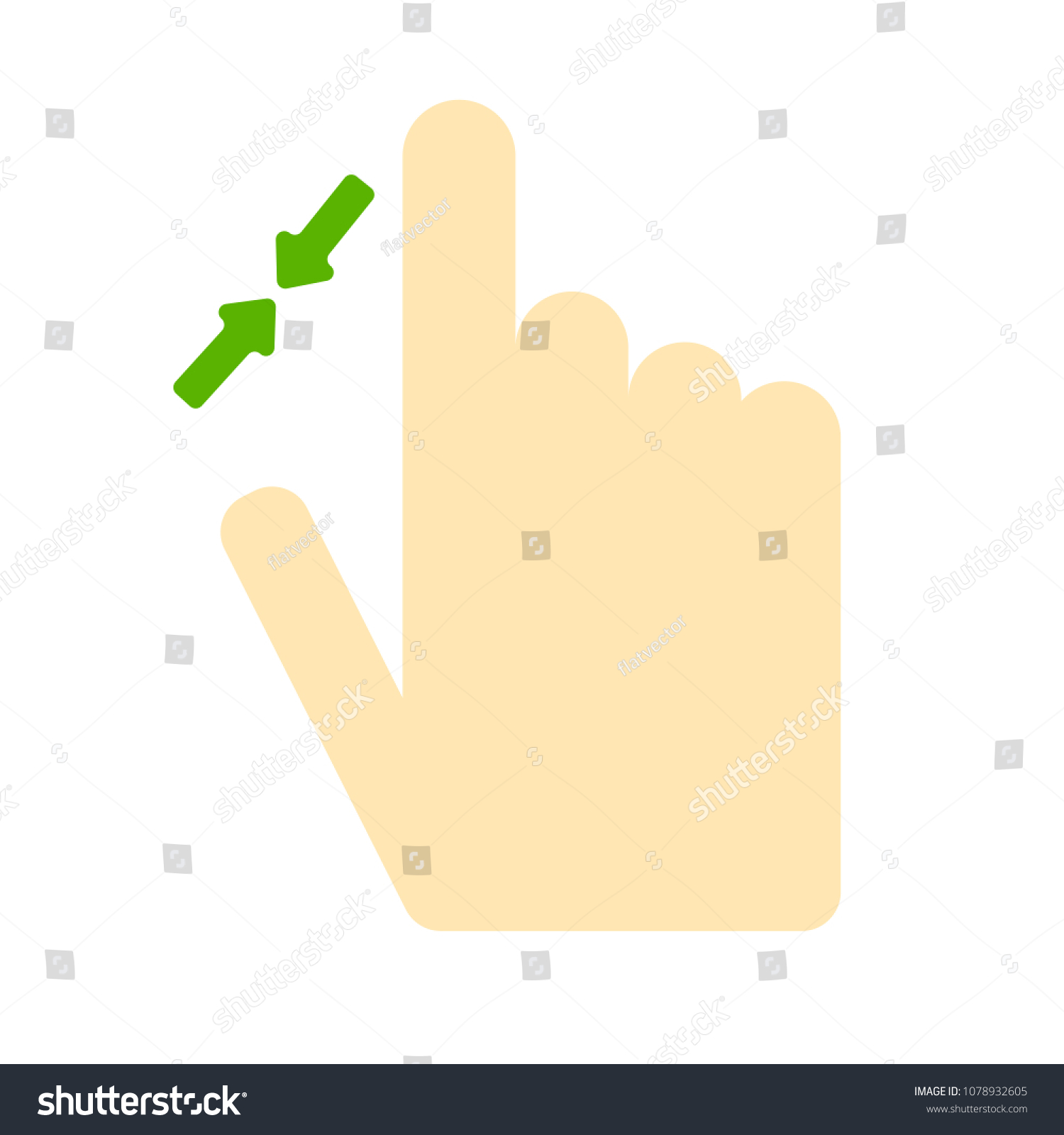 Pointer Finger Icon Vector Cursor Symbol: vetor stock (livre de ...