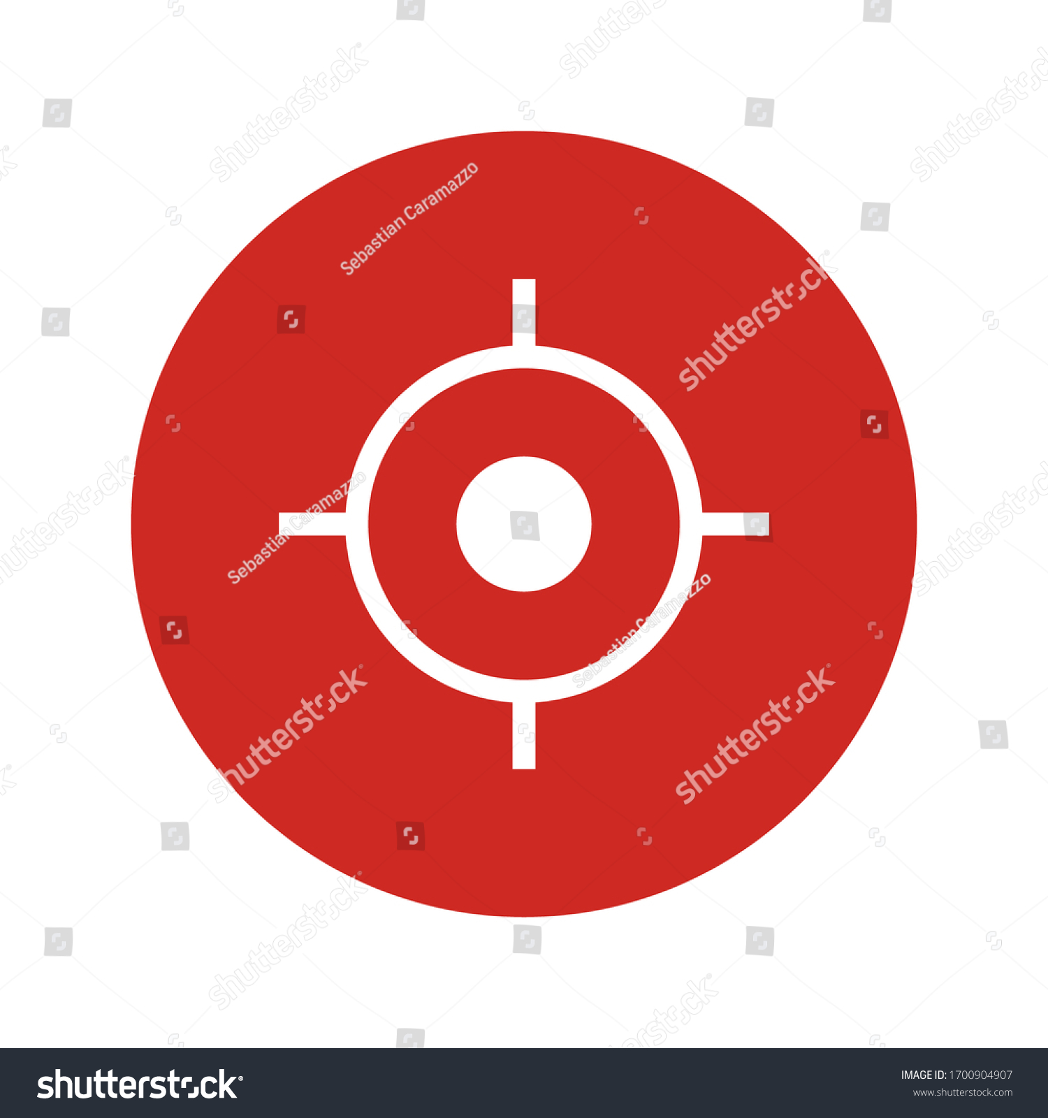Pointer Location Icon Single Current Location 库存矢量图（免版税）1700904907 ...