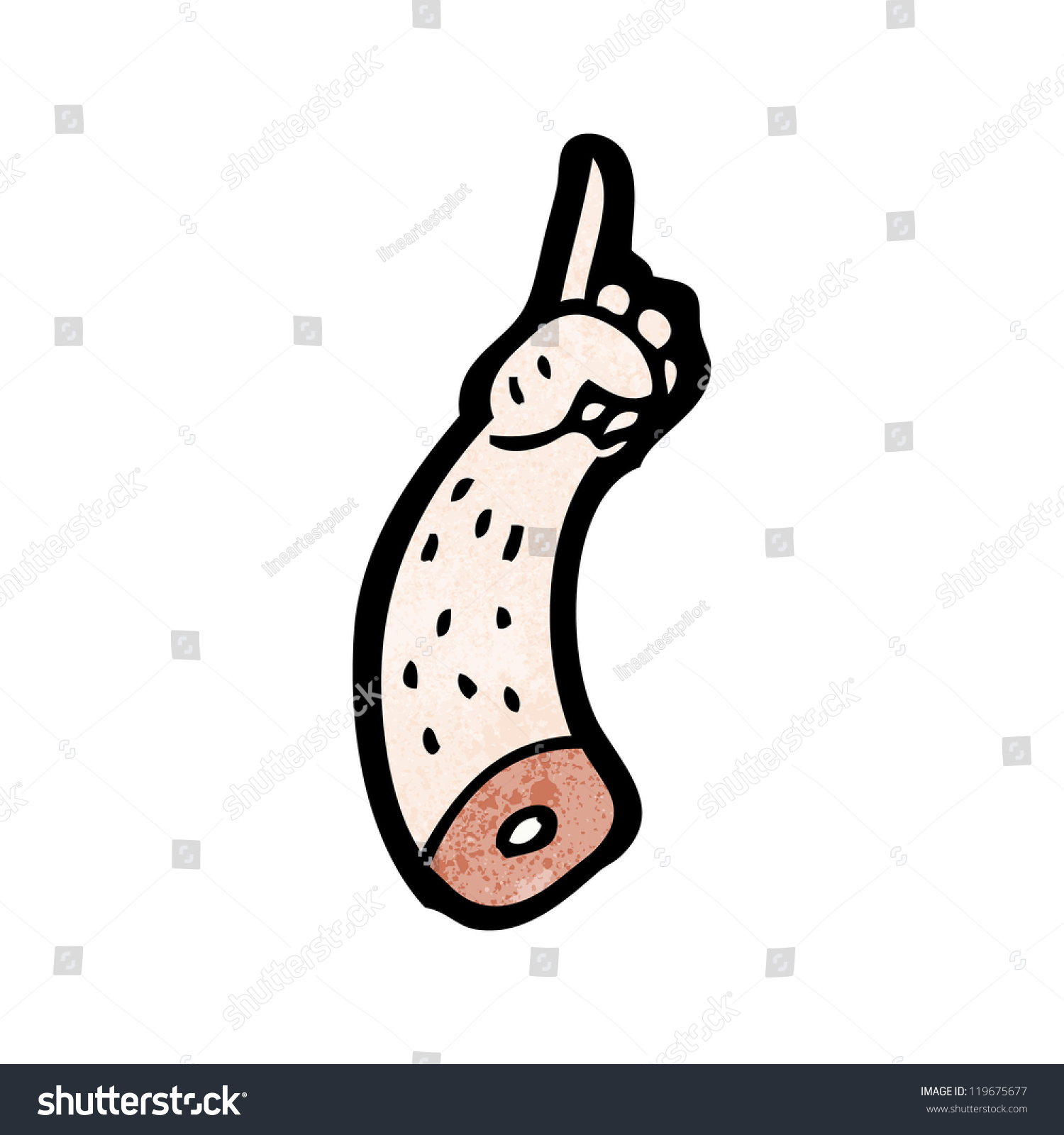 Pointing Arm Cartoon Stock Vector (Royalty Free) 119675677 | Shutterstock