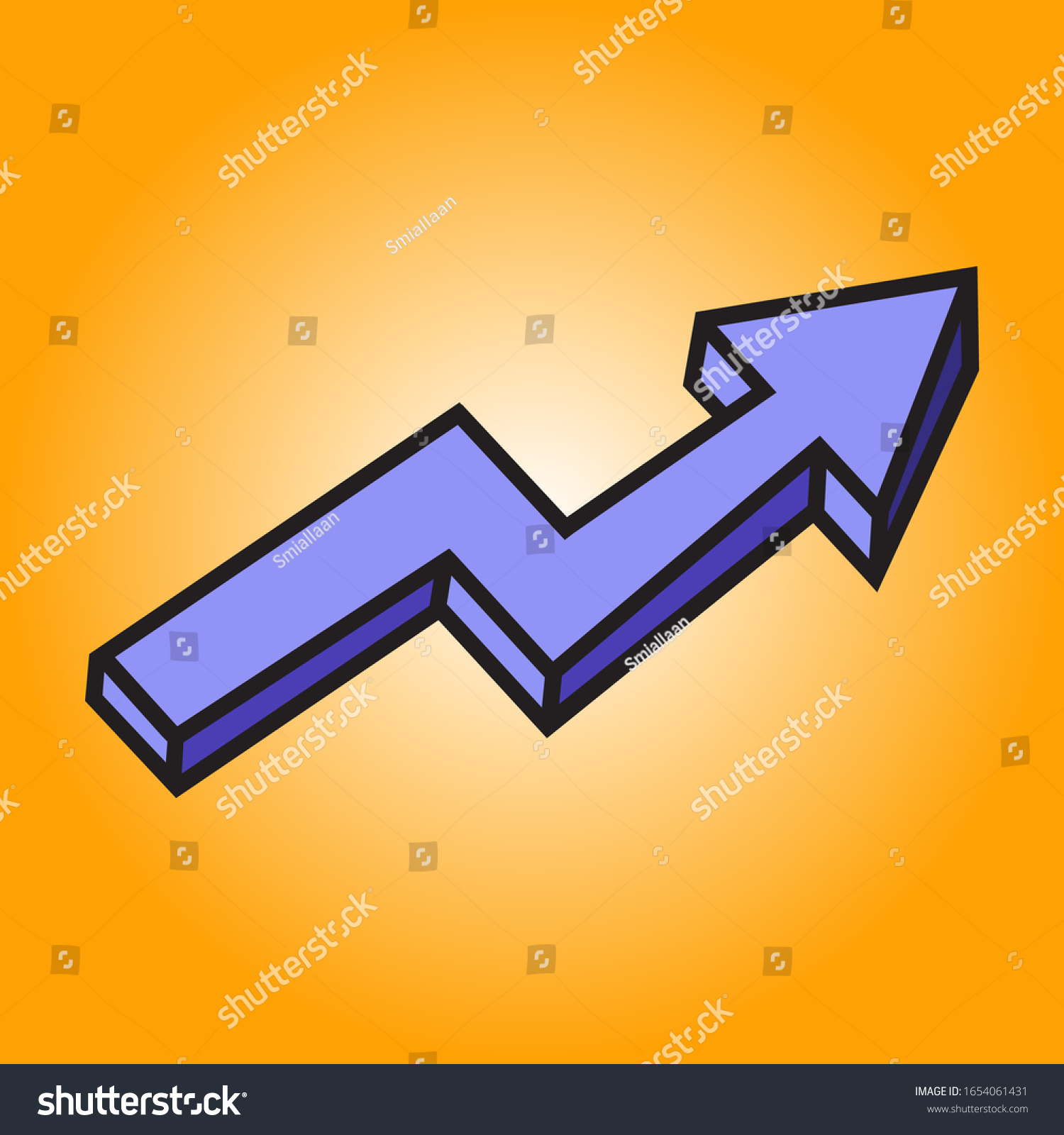 Pointing Arrow Vector Stock Illustration Stock Vector (Royalty Free ...