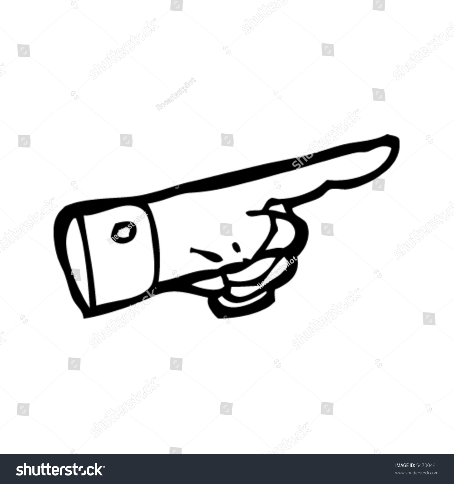 Pointing Hand Drawing Stock Vector (Royalty Free) 54700441 | Shutterstock