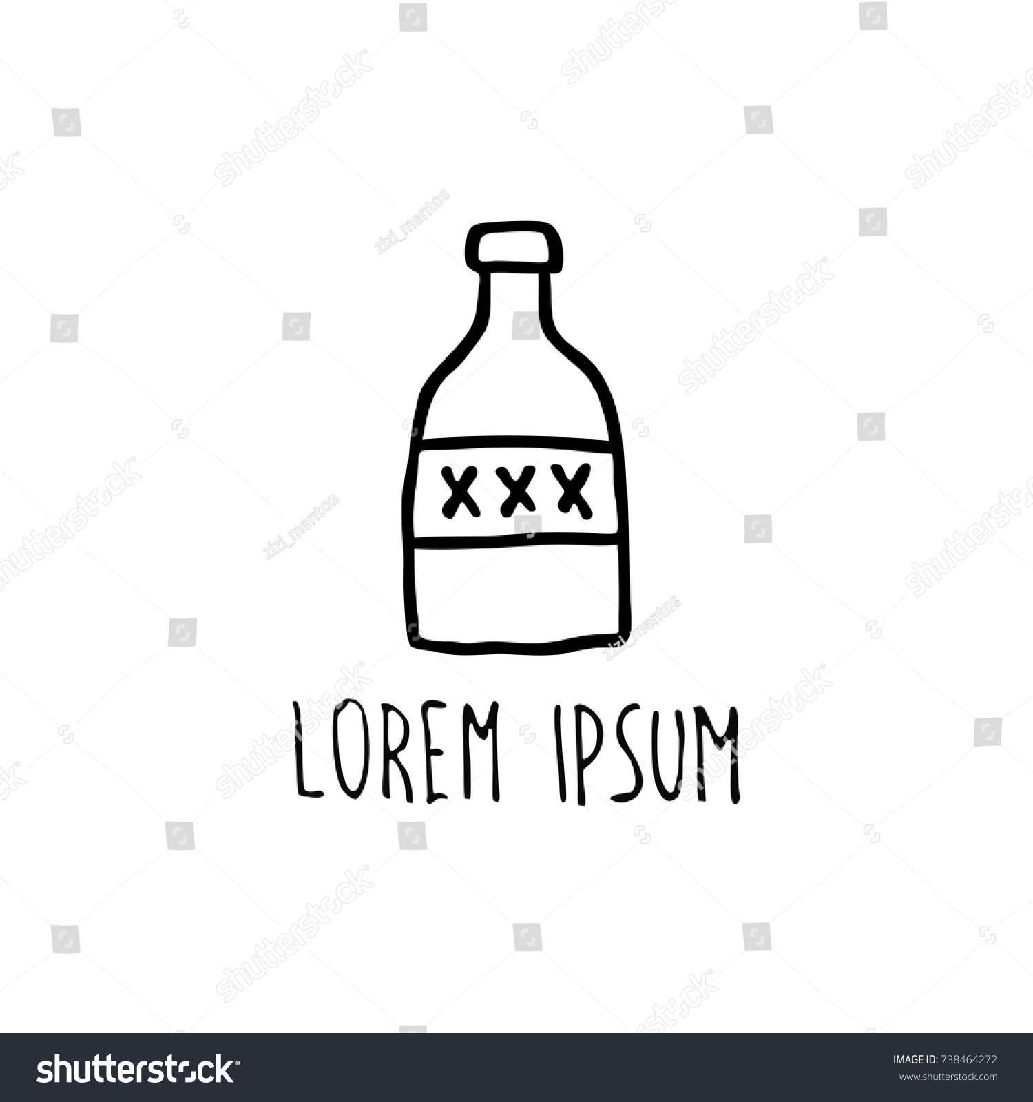 Poison Doodle Icon Stock Vector (Royalty Free) 738464272 | Shutterstock