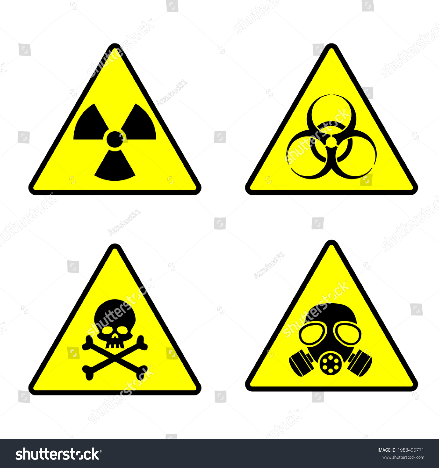 Poison Icon Set Vector Illustration Stock Vector (Royalty Free) 1988495771