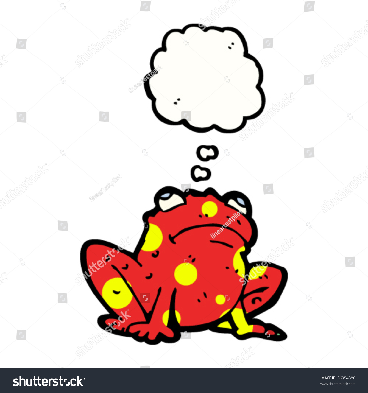 Poisonous Frog Cartoon Stock Vector (Royalty Free) 86954380 | Shutterstock