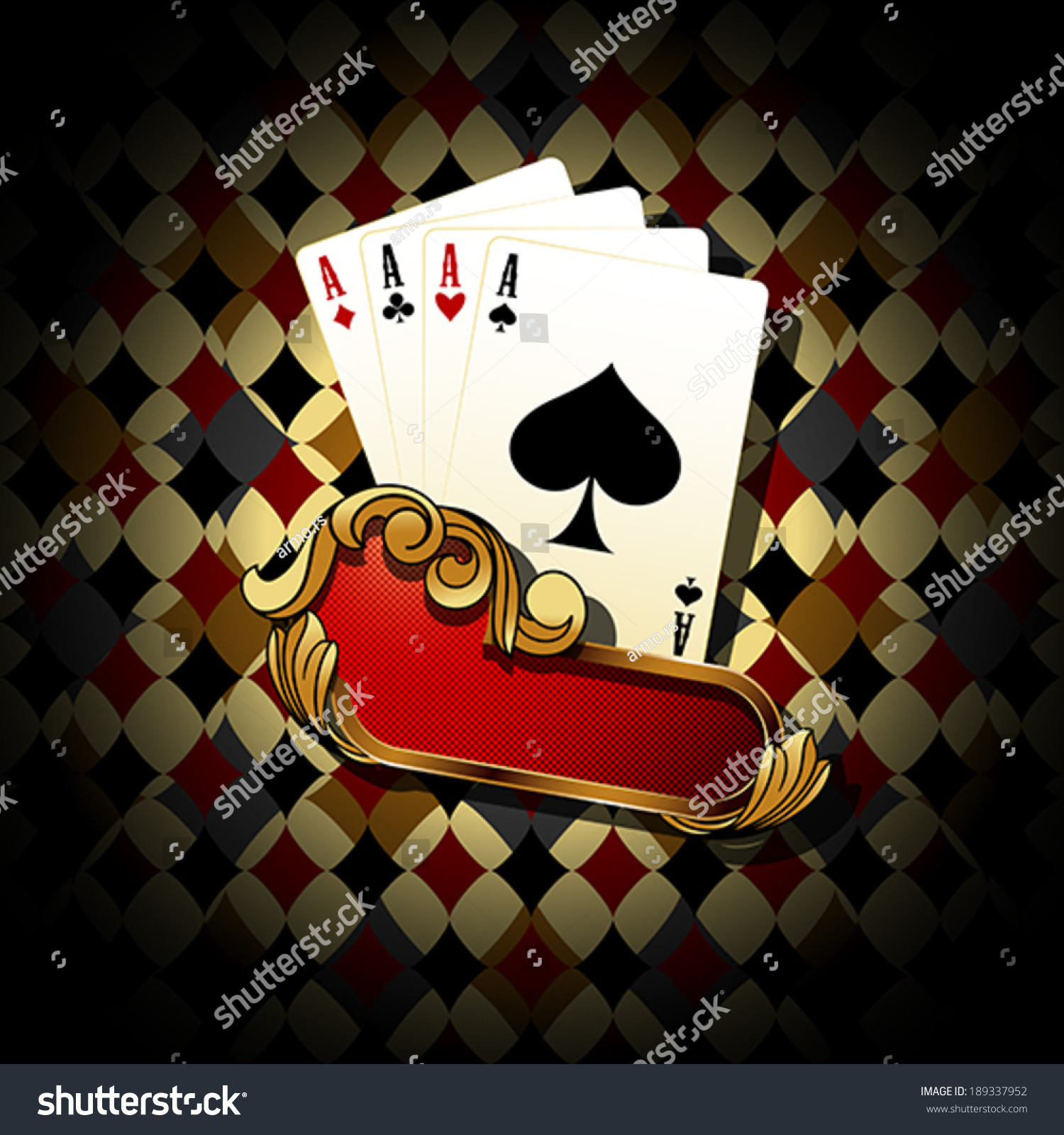 Poker Banner Stock Vector 189337952 - Shutterstock