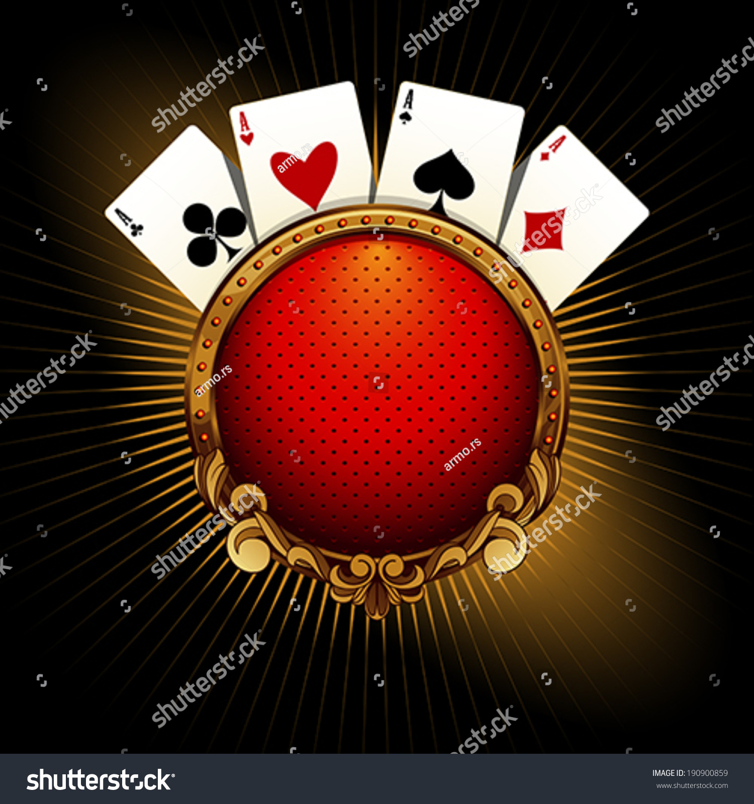 Poker Banner Stock Vector (Royalty Free) 190900859
