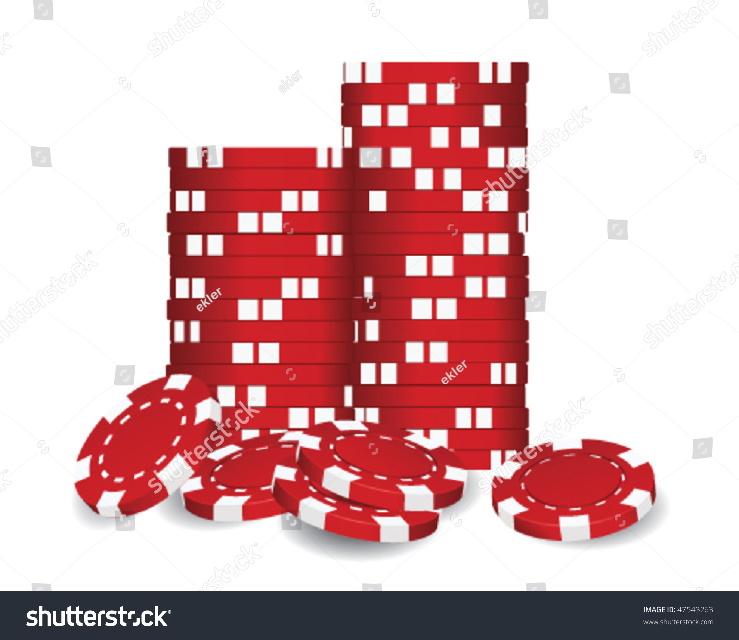 Poker Chip Stock Vector (Royalty Free) 47543263 | Shutterstock
