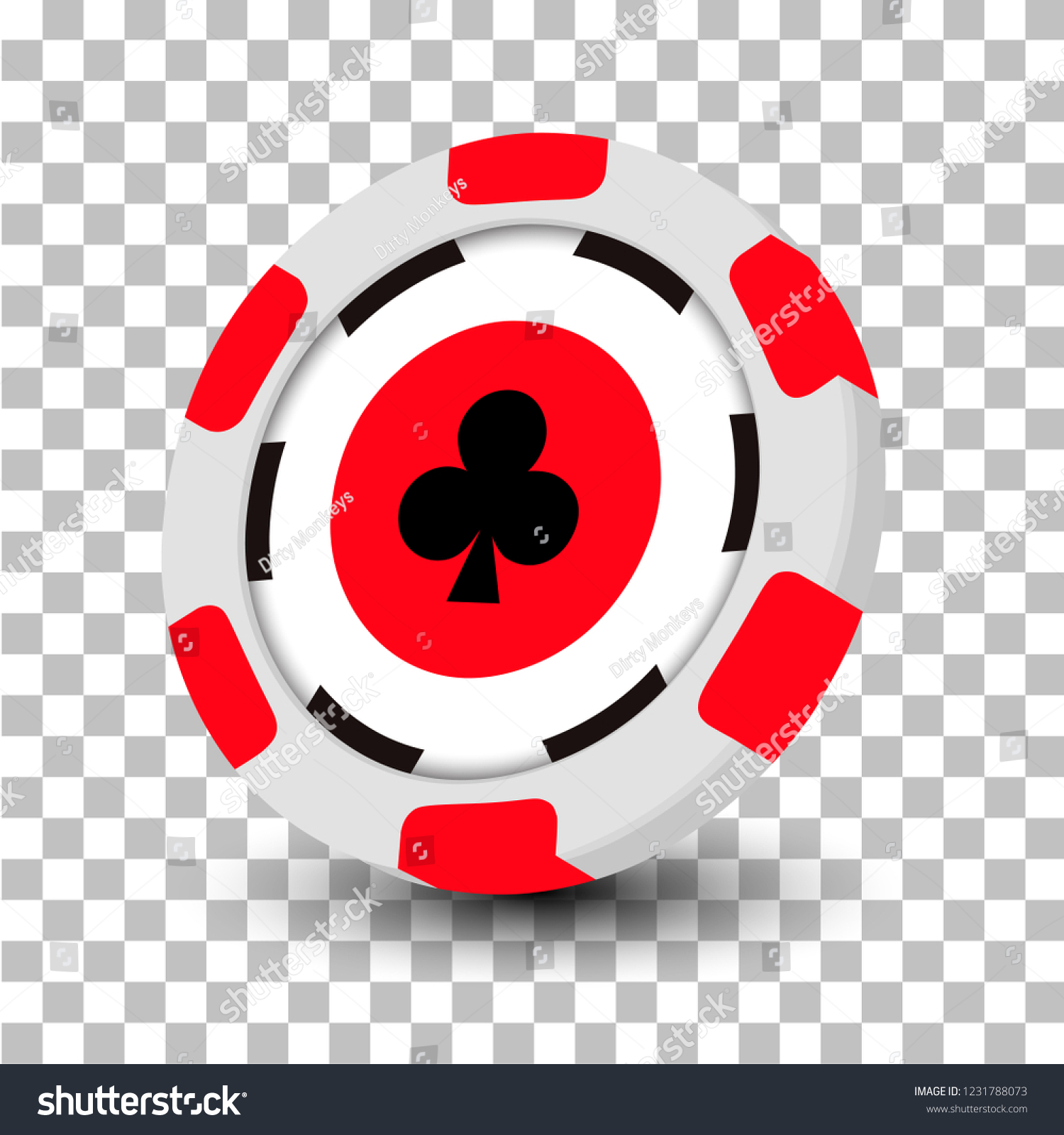 Poker Chip Vector Illustration: เวกเตอร์สต็อก (ปลอดค่าลิขสิทธิ์ ...