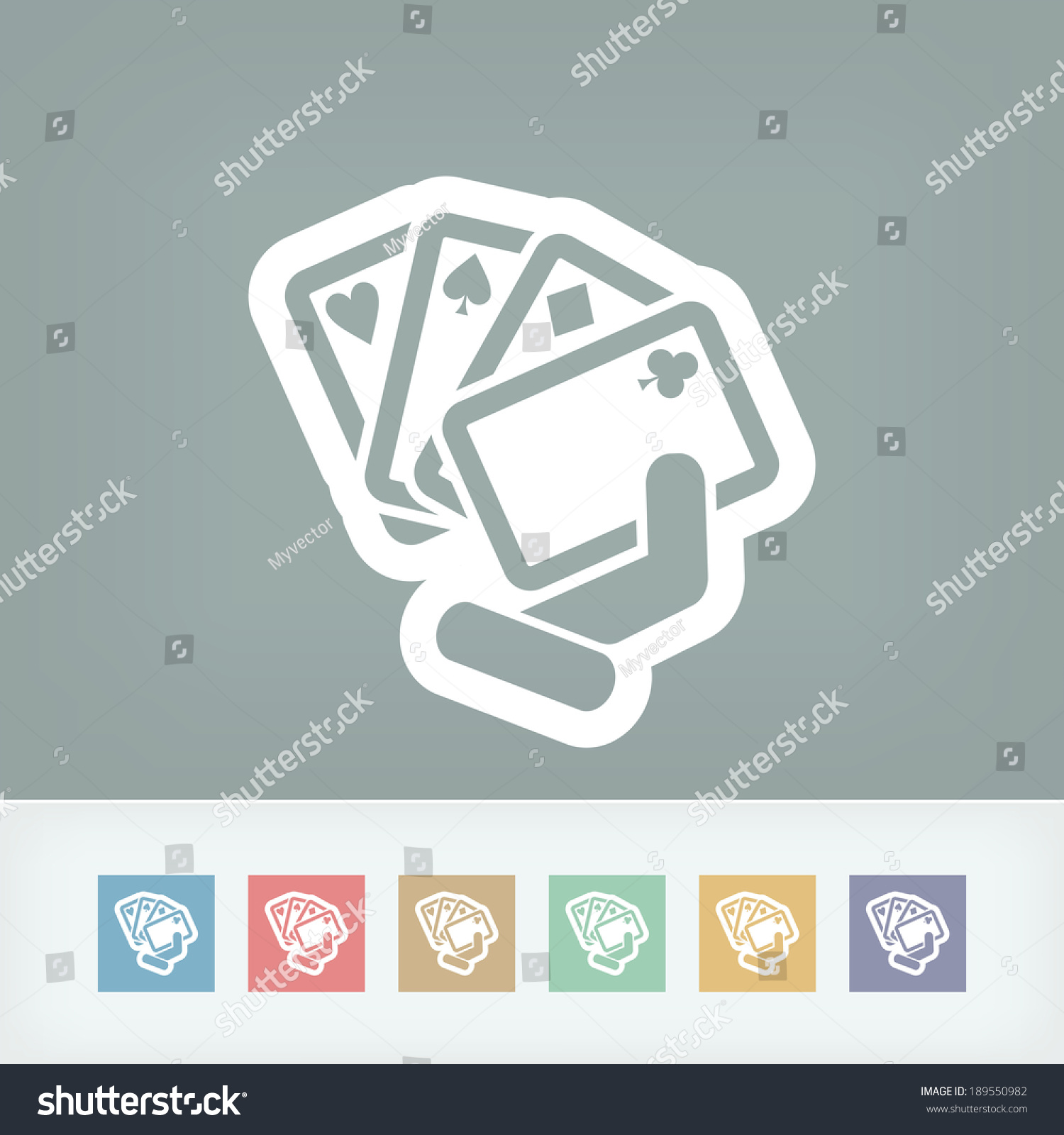 Poker Game Icon Stock Vector (Royalty Free) 189550982