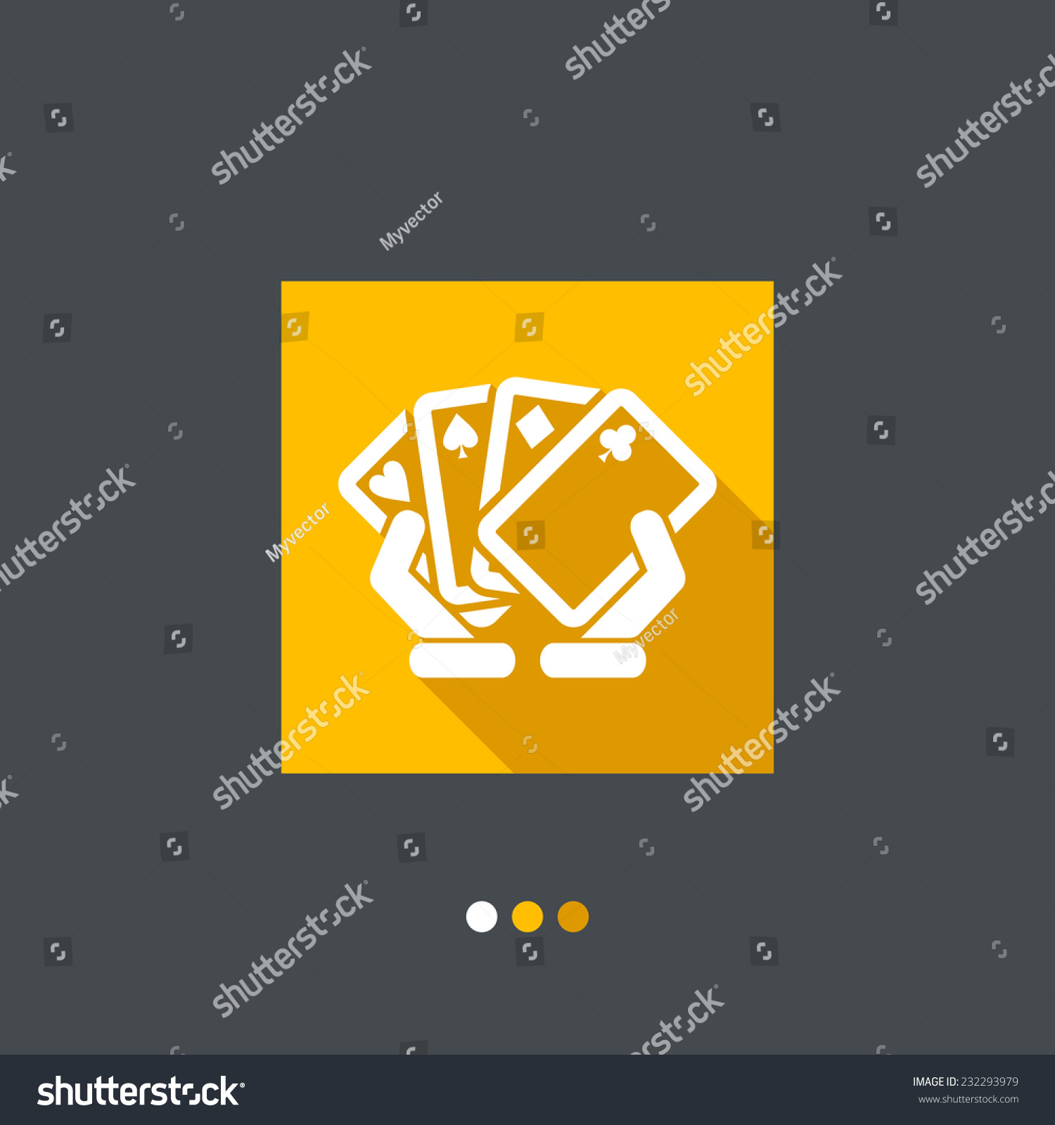 Poker Game Icon Concept Stock Vector (Royalty Free) 232293979 ...